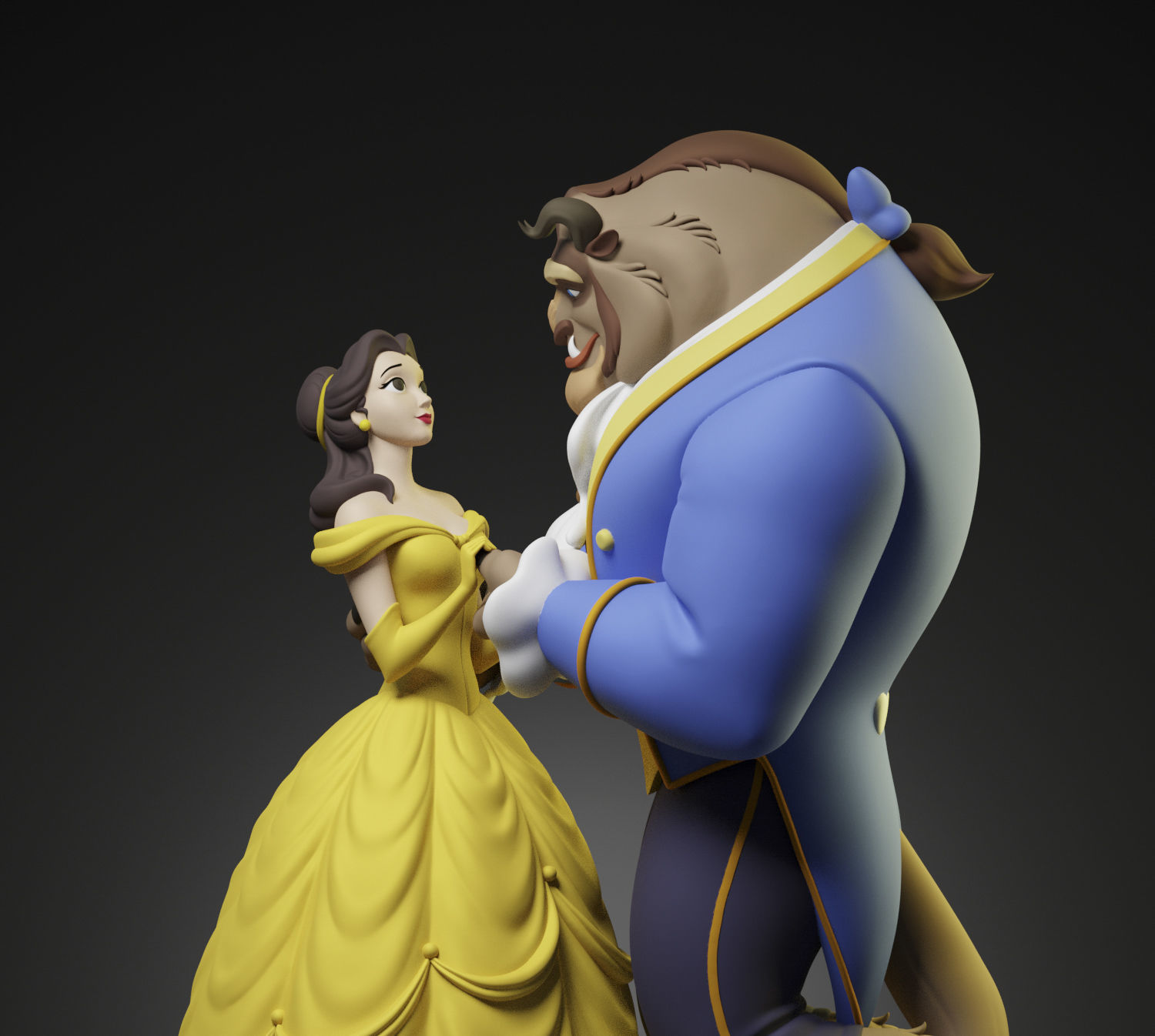 Disney Original Beauty and the Beast 3D model 3D printable | CGTrader