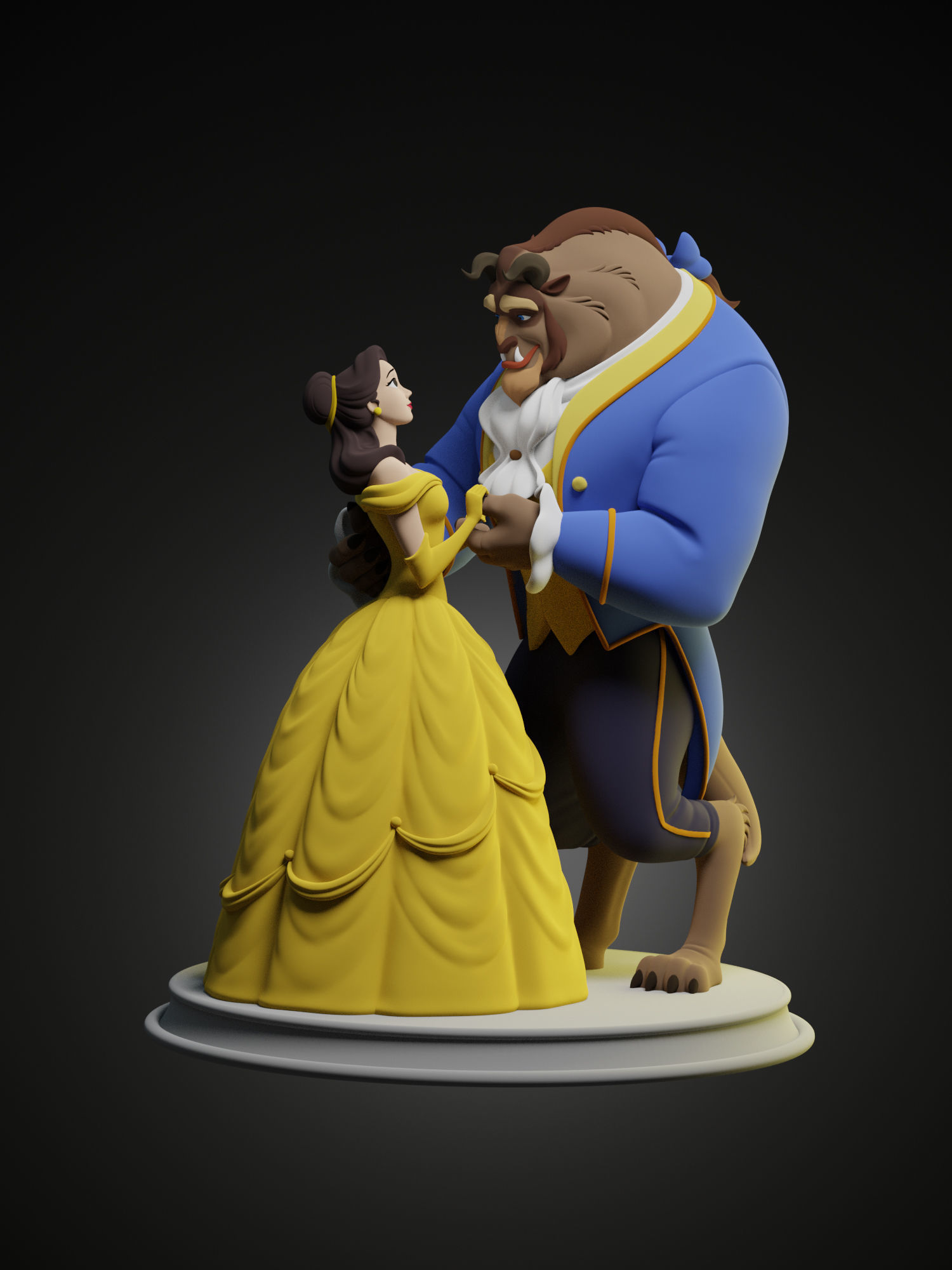 Disney Original Beauty and the Beast 3D model 3D printable | CGTrader