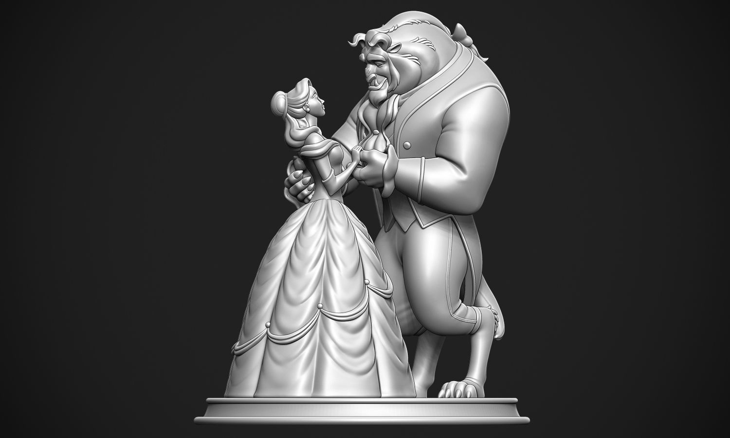 Disney Original Beauty and the Beast 3D model 3D printable | CGTrader