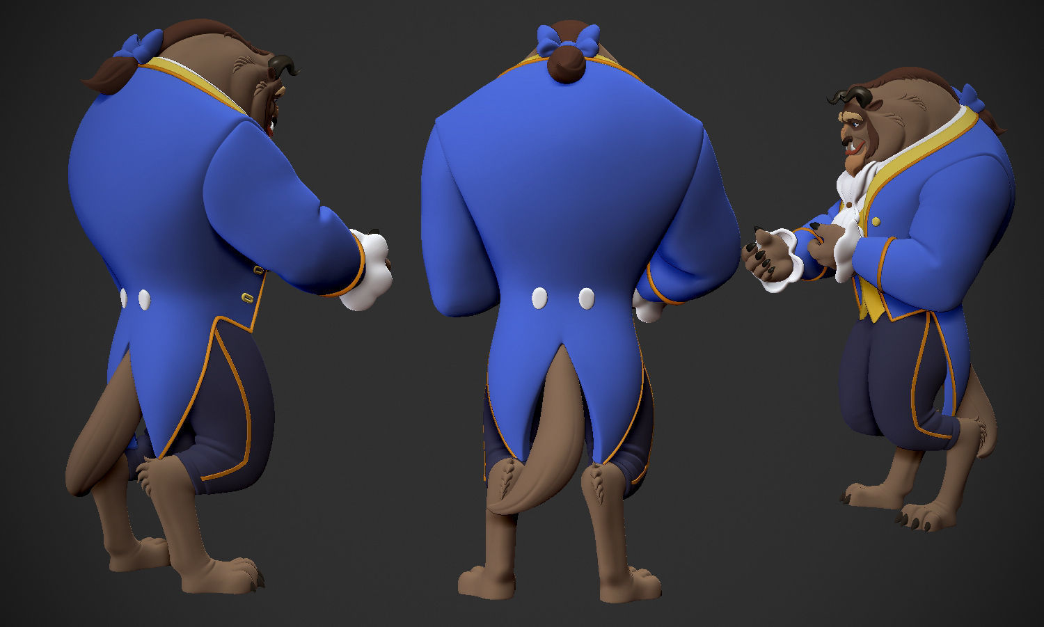 Disney Original Beauty and the Beast 3D model 3D printable | CGTrader