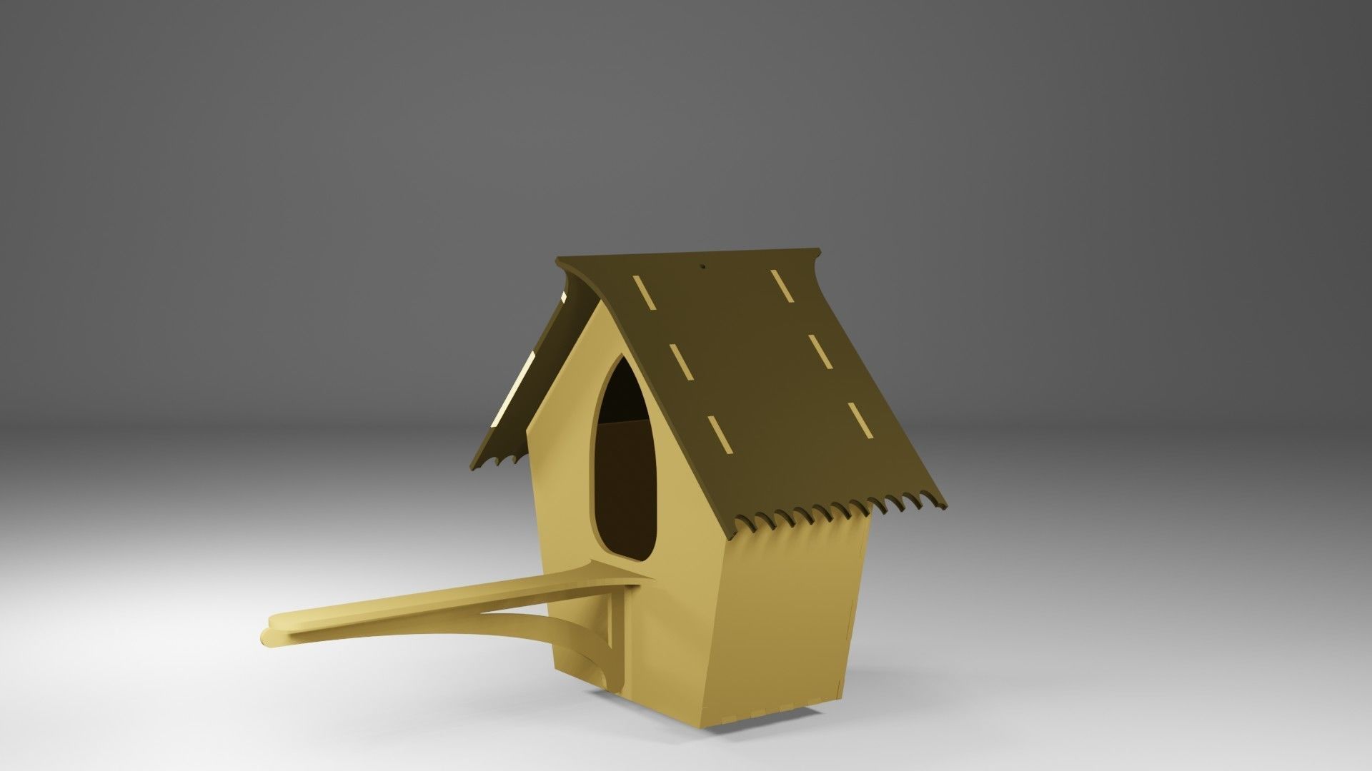 BIRDHOUSE PRINT IN PLACESMALL HOUSE STL FILE READY TO PRINT 3D model 3D ...