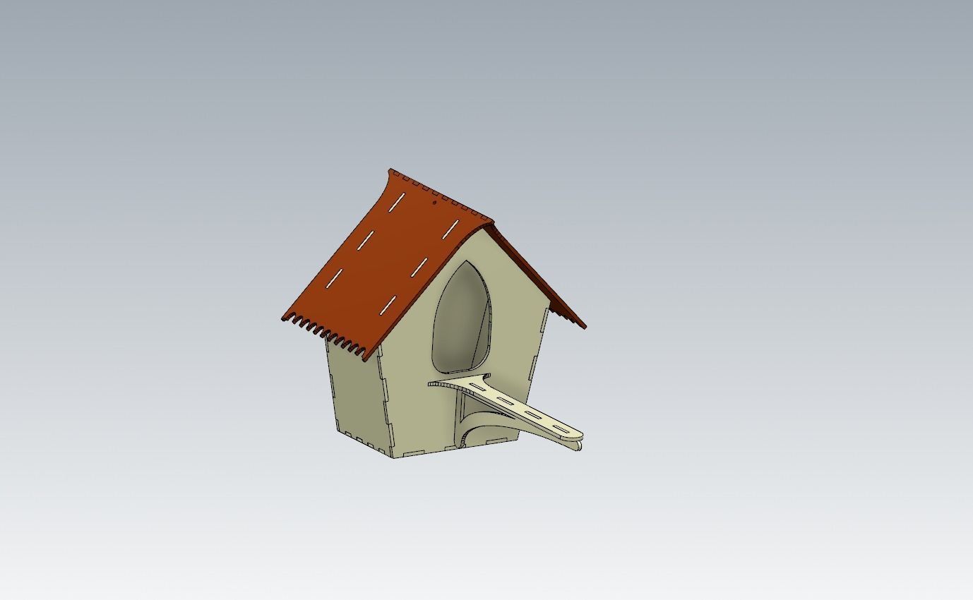 BIRDHOUSE PRINT IN PLACESMALL HOUSE STL FILE READY TO PRINT 3D model 3D ...