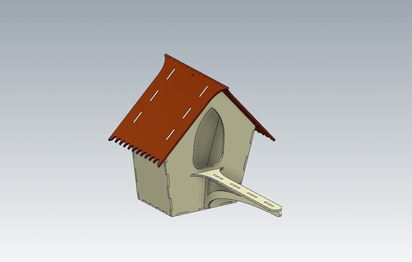 BIRDHOUSE PRINT IN PLACESMALL HOUSE STL FILE READY TO PRINT 3D model 3D ...