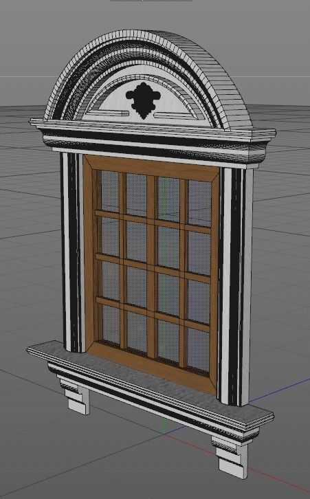 Renaissance window free 3D model | CGTrader