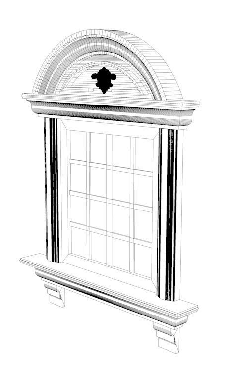 Renaissance window free 3D model | CGTrader