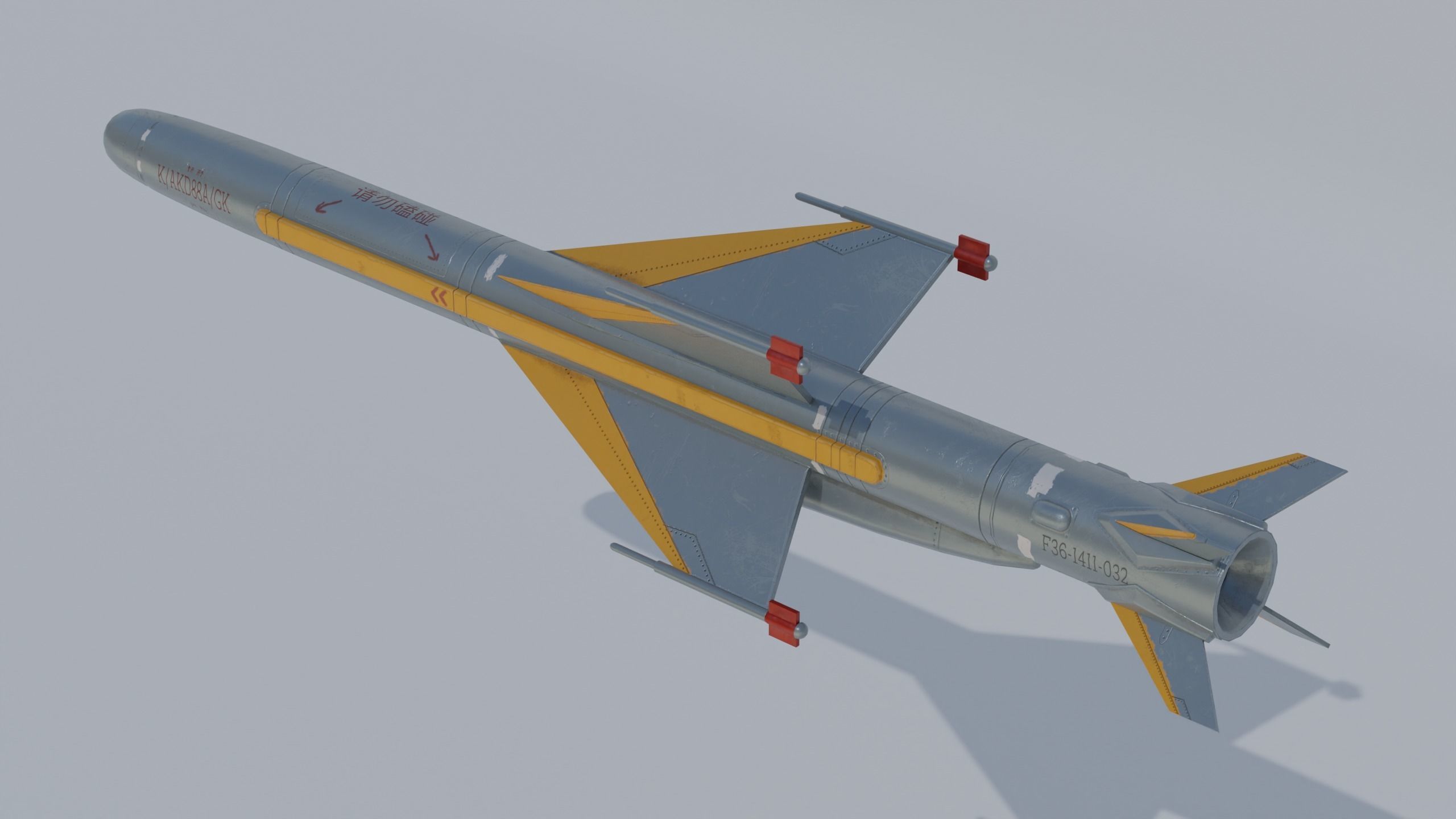 KD-88 surface-to-air missile 3D model | CGTrader