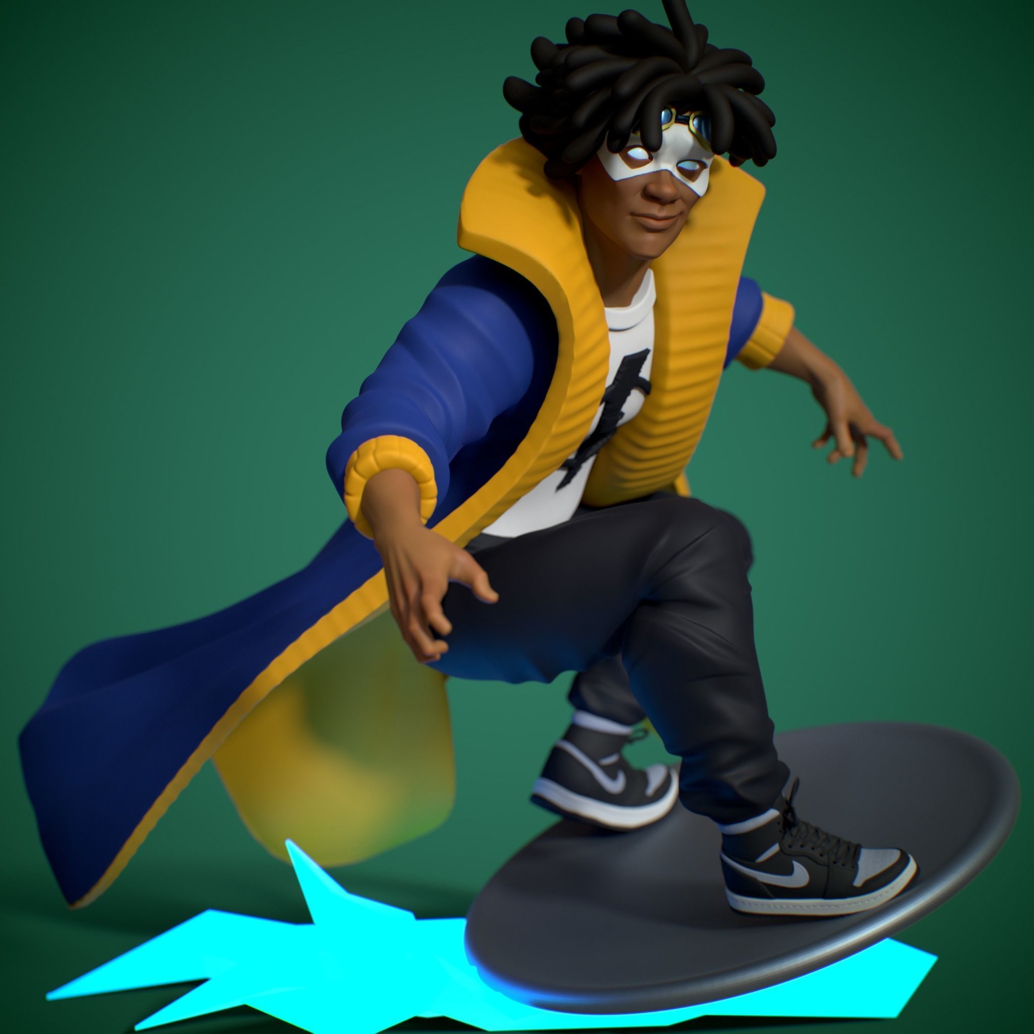 Static shock 3D model 3D printable | CGTrader