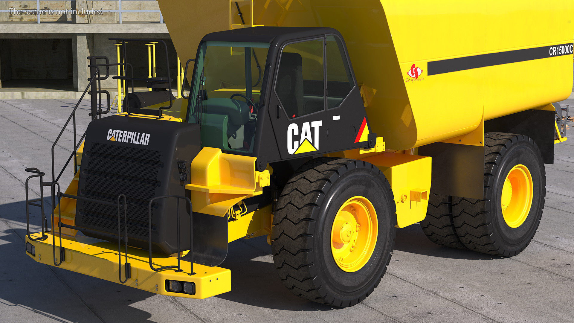 CAT 775 Water Truck 3D model | CGTrader