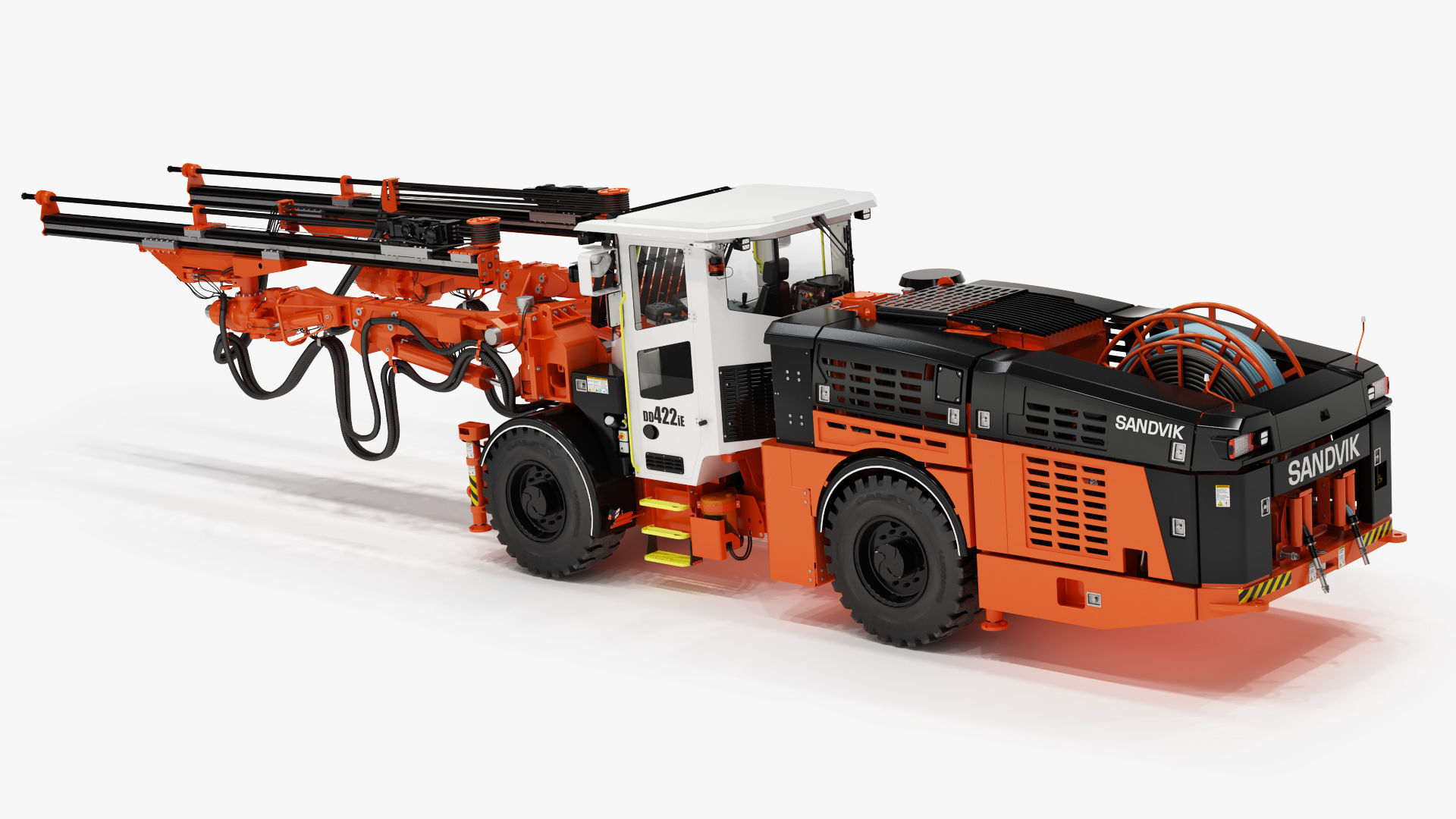 Underground Mining Drill Rigs DD422iE Rigged 3D model rigged | CGTrader