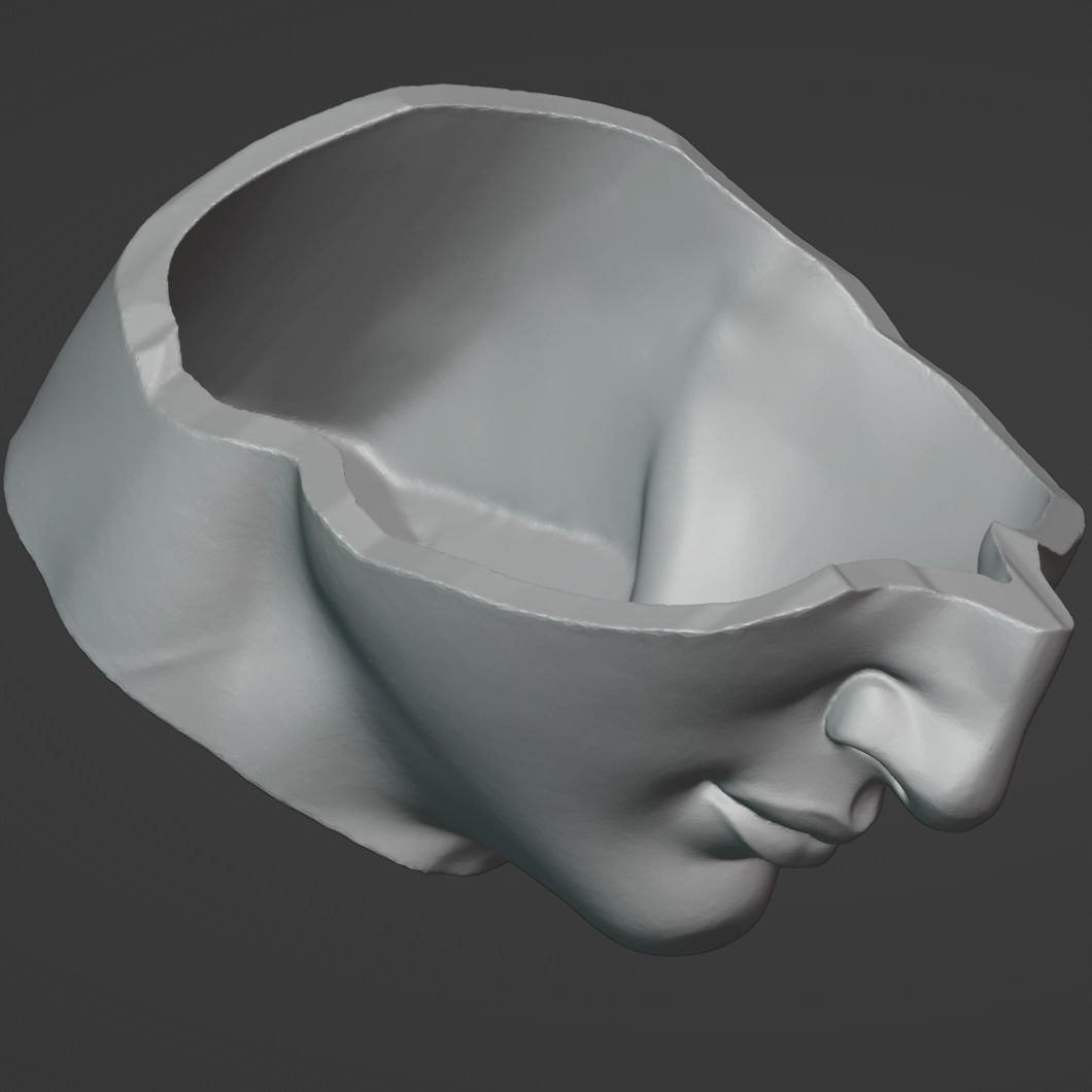 Highly Detailed STL Model of Davide Head Potter for CGTrader 3D model ...