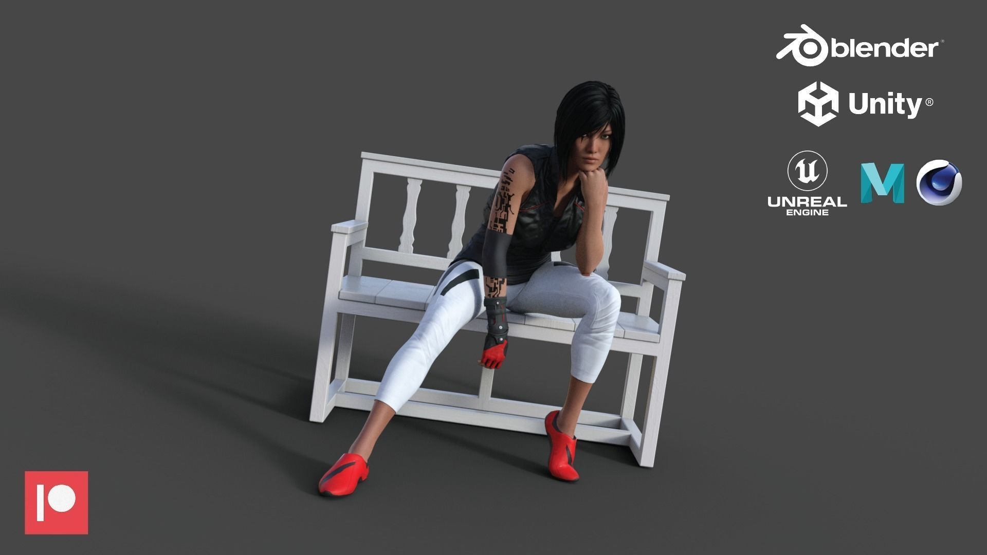 3D model Faith Connors - Game Ready VR / AR / low-poly | CGTrader