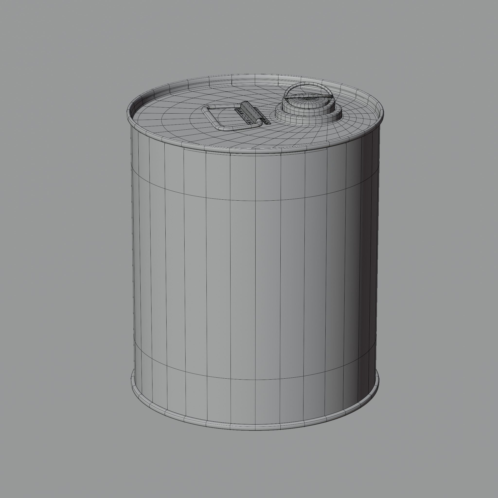 Round Lube Oil Can 3D model | CGTrader