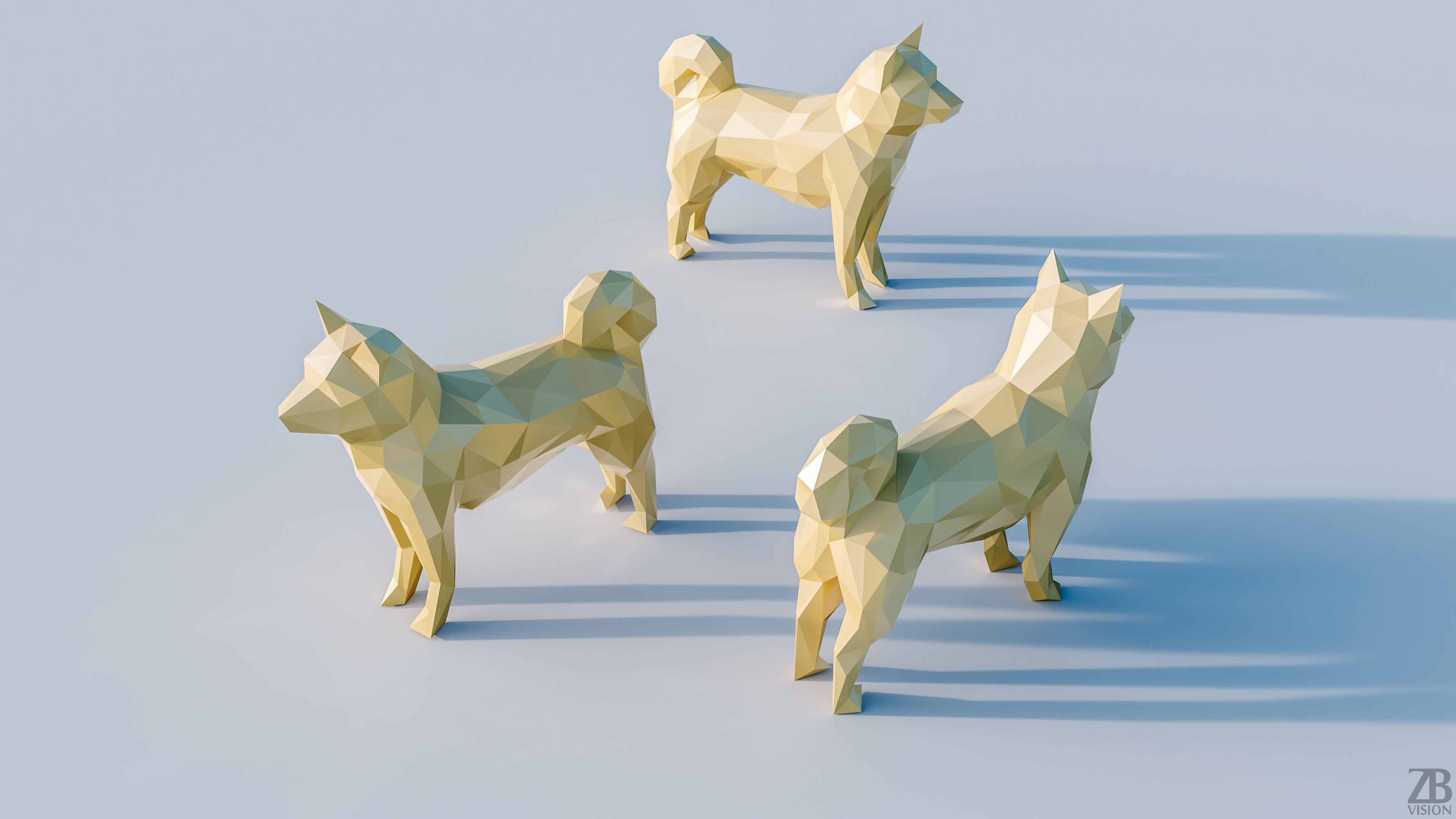 Lowpoly Dog 001 3D model | CGTrader