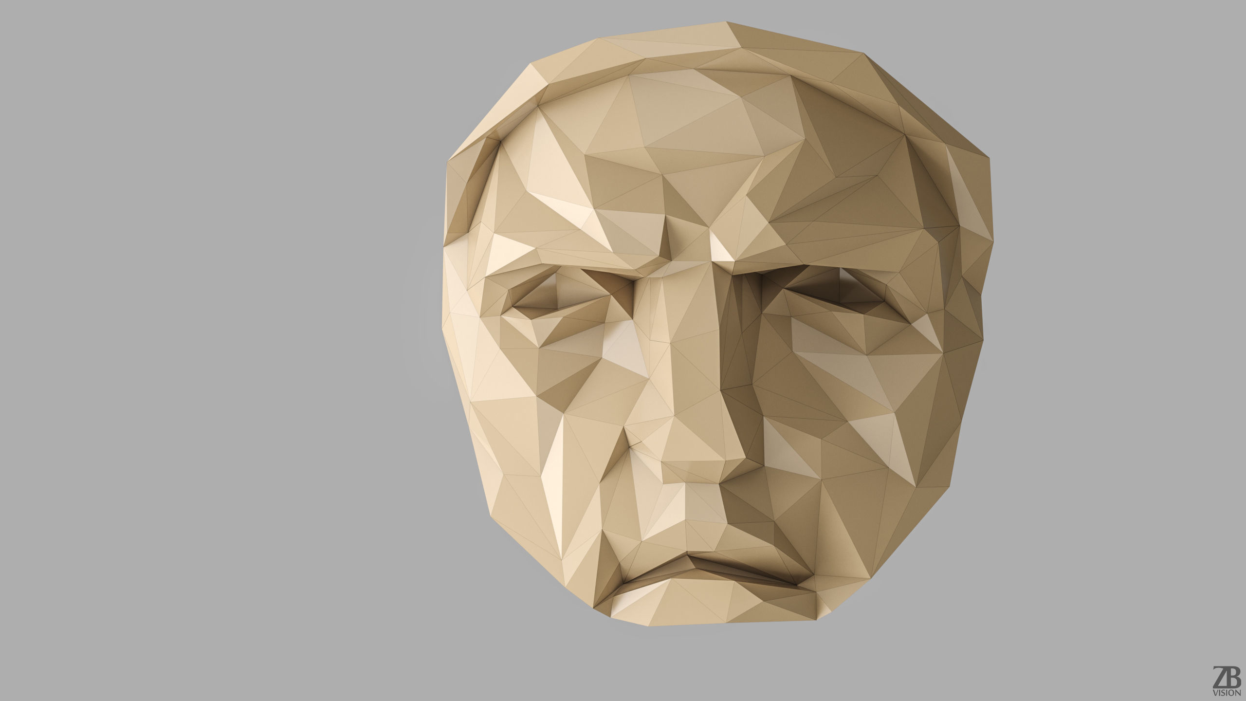 Lowpoly Face 3D model | CGTrader