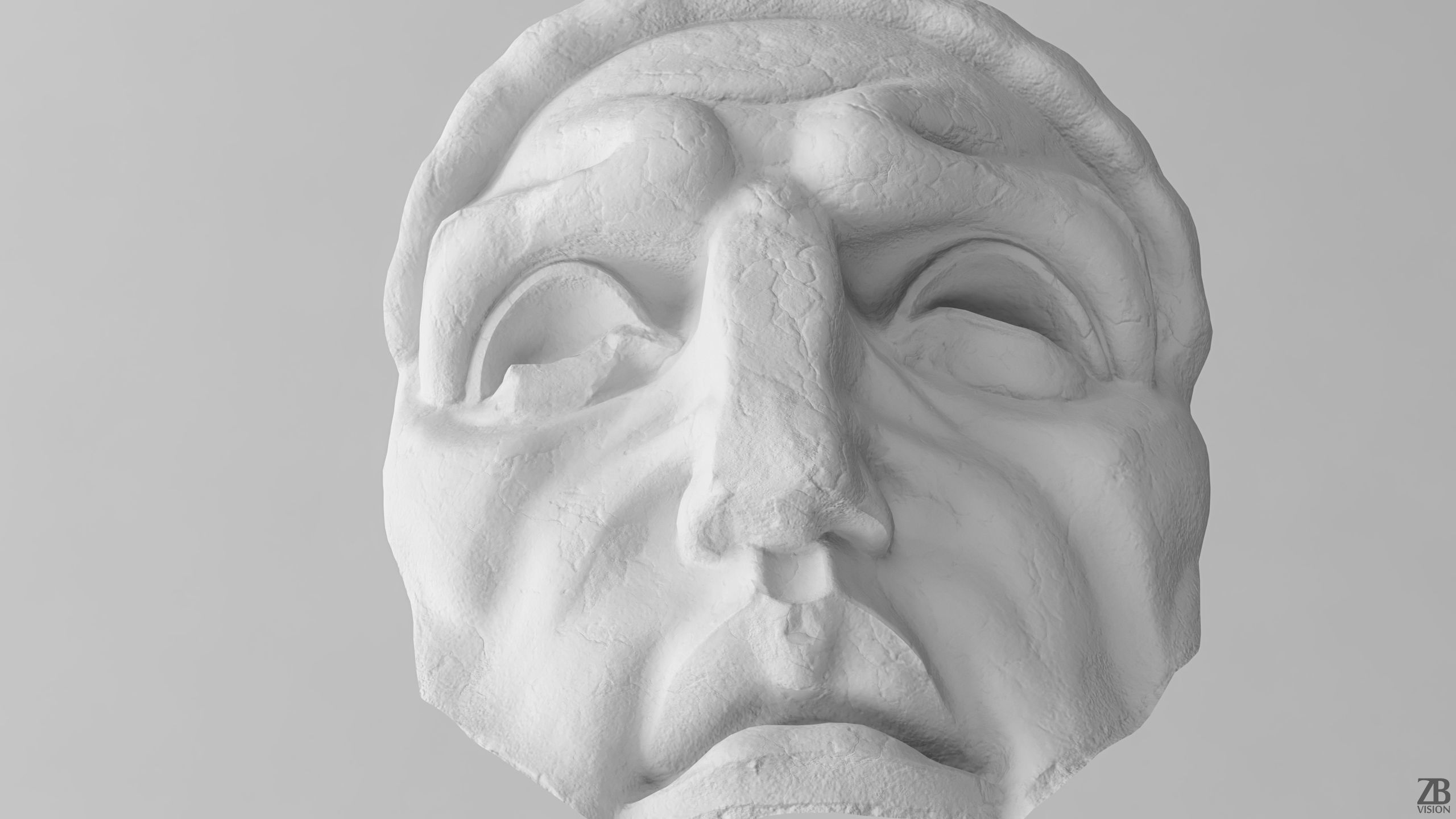 Stone Face 001 3D model | CGTrader