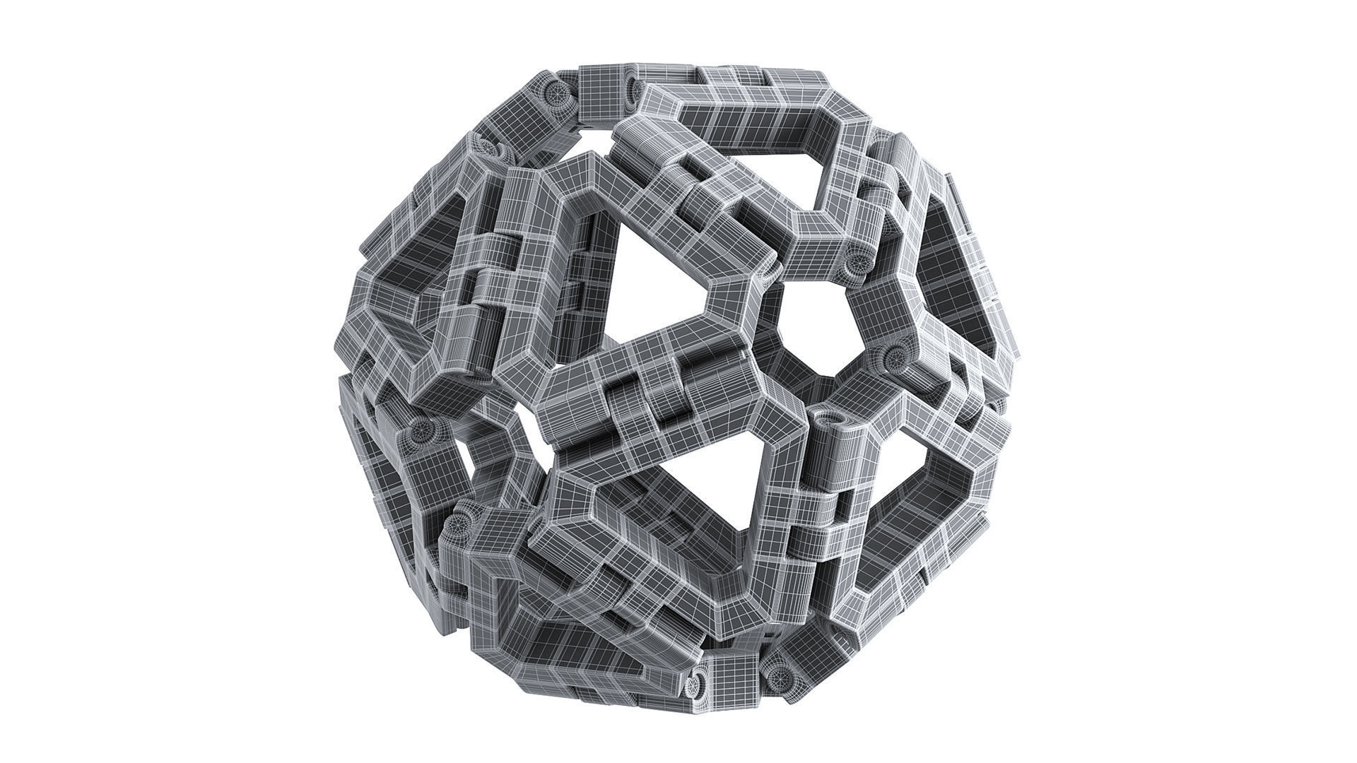 Geometric sculpture Icosahedron 3D model | CGTrader