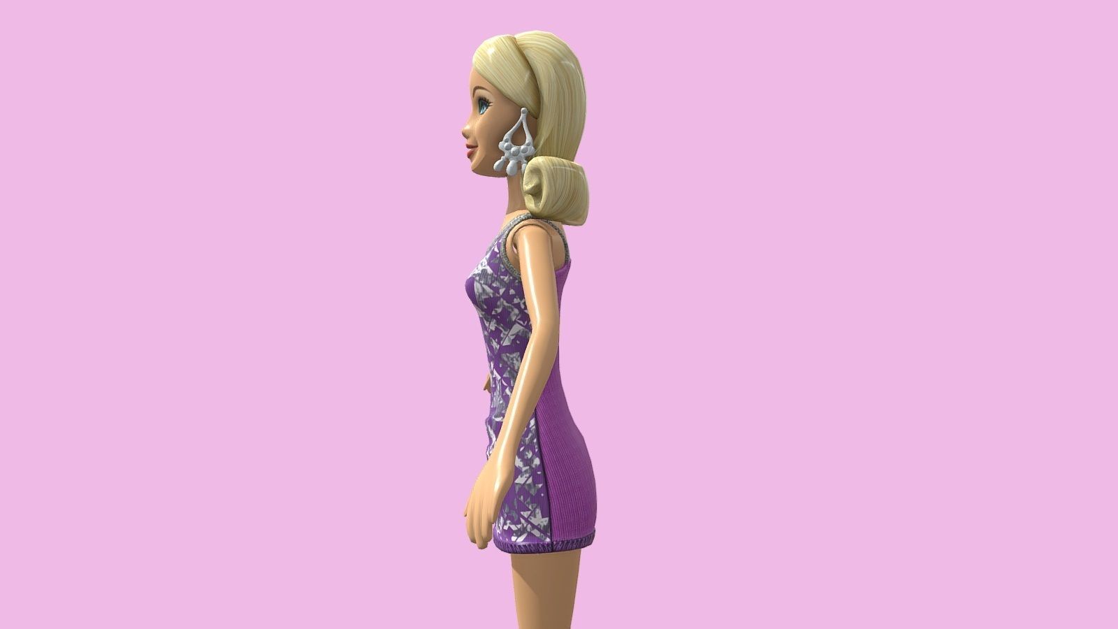 Barbie doll Rigged 3D model rigged | CGTrader