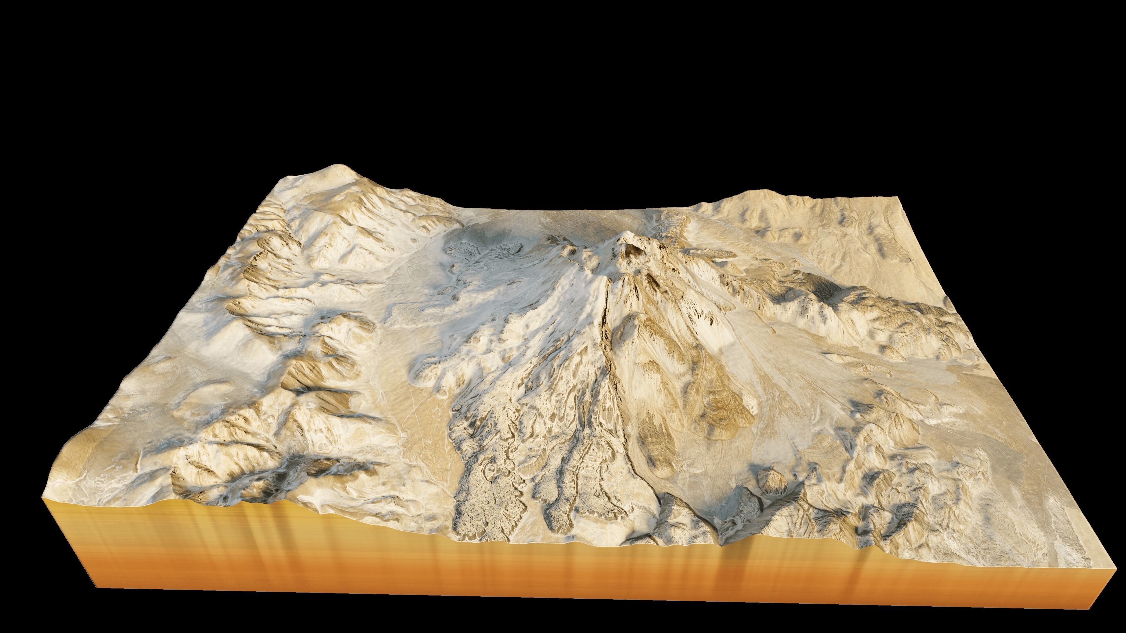 Socompa Volcano 3d model terrain 3D model | CGTrader