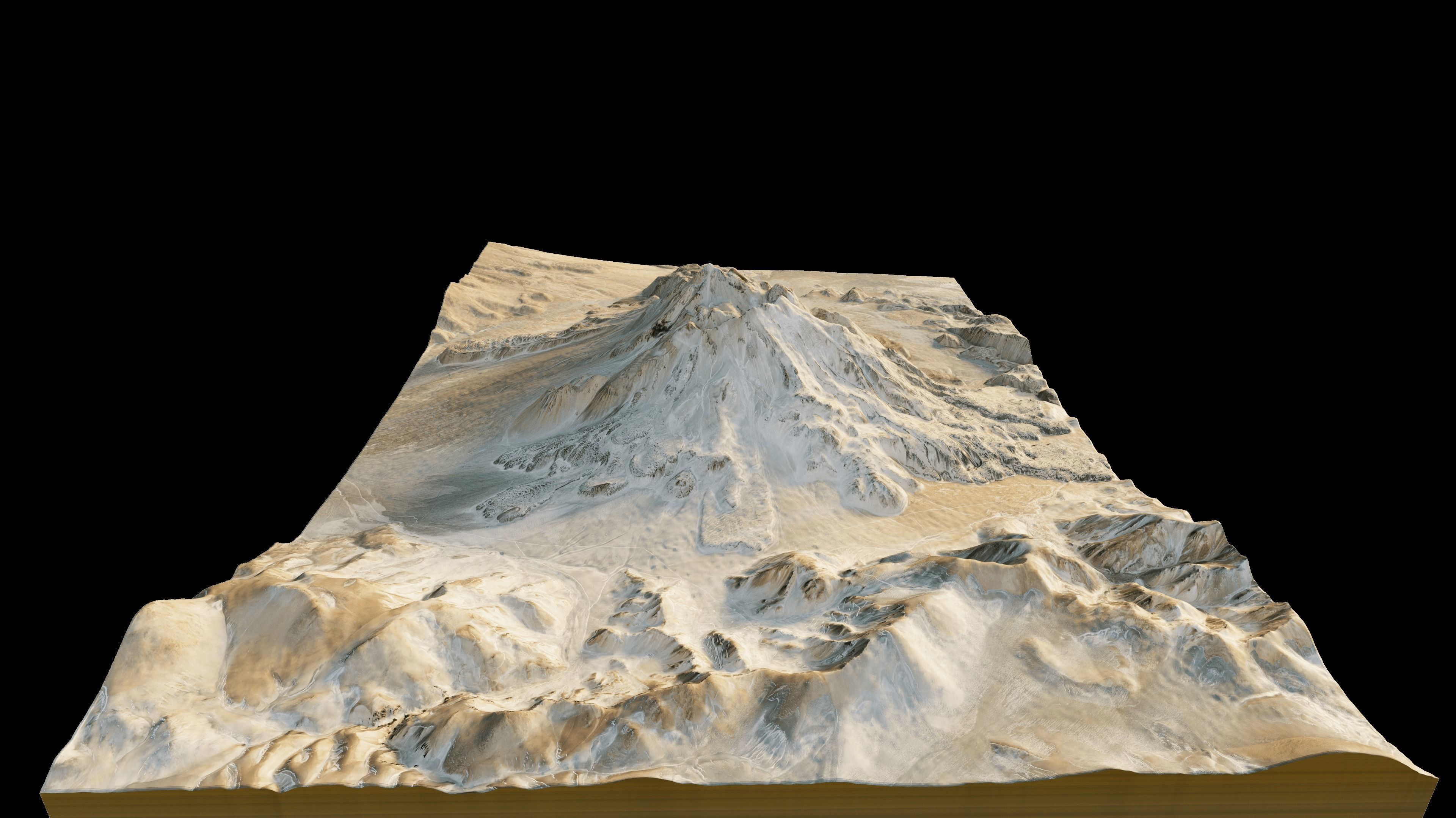 Socompa Volcano 3d model terrain 3D model | CGTrader