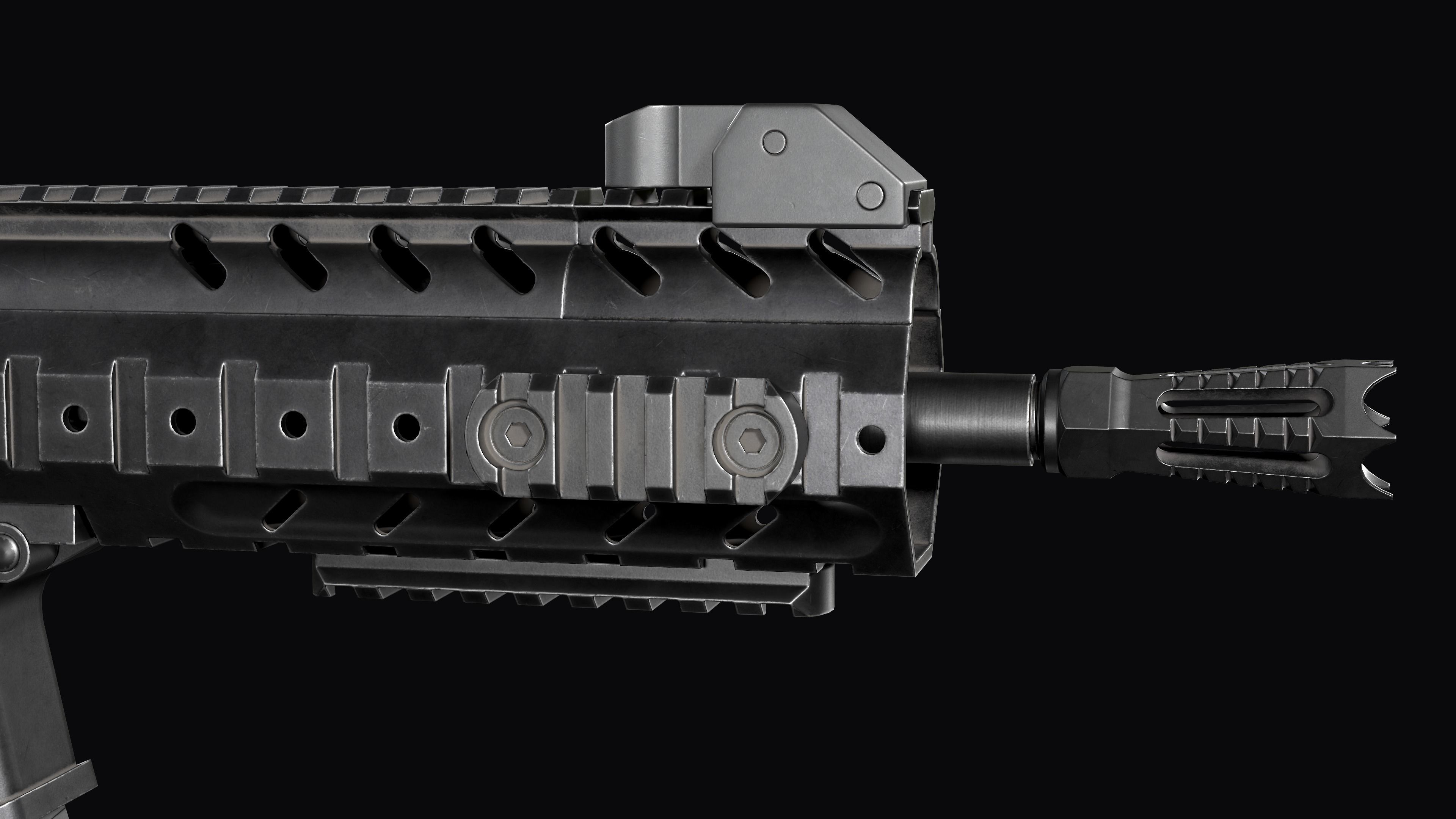 3D model Modular custom SMG Sig Sauer MPX VR / AR / low-poly | CGTrader