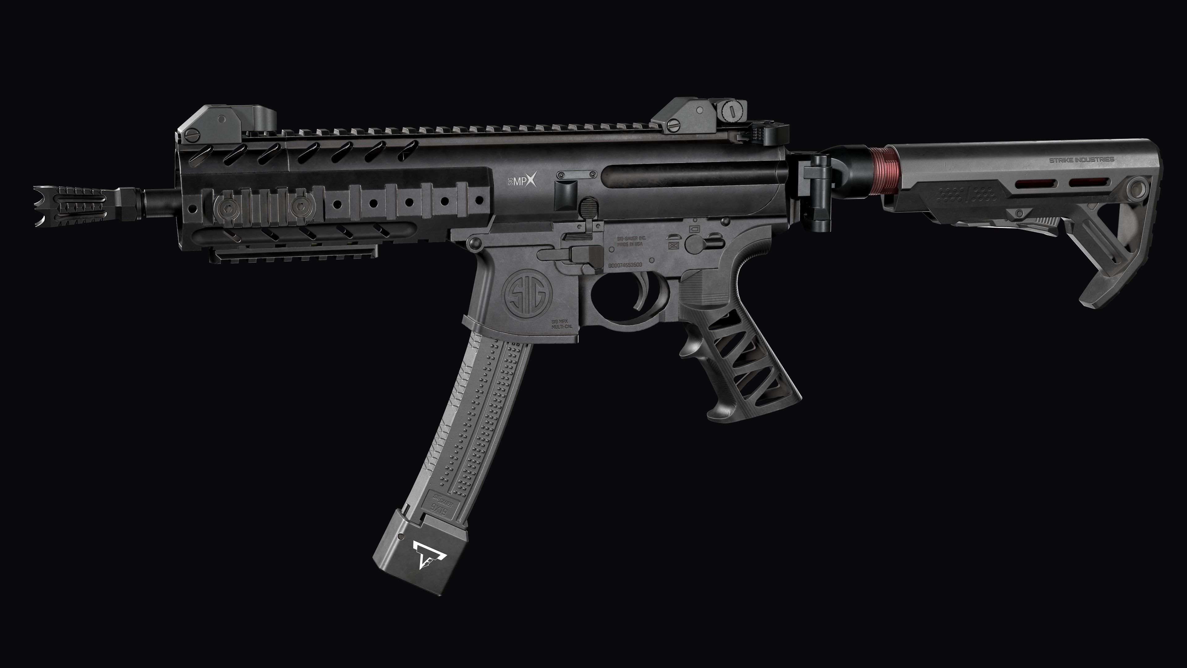 3D model Modular custom SMG Sig Sauer MPX VR / AR / low-poly | CGTrader