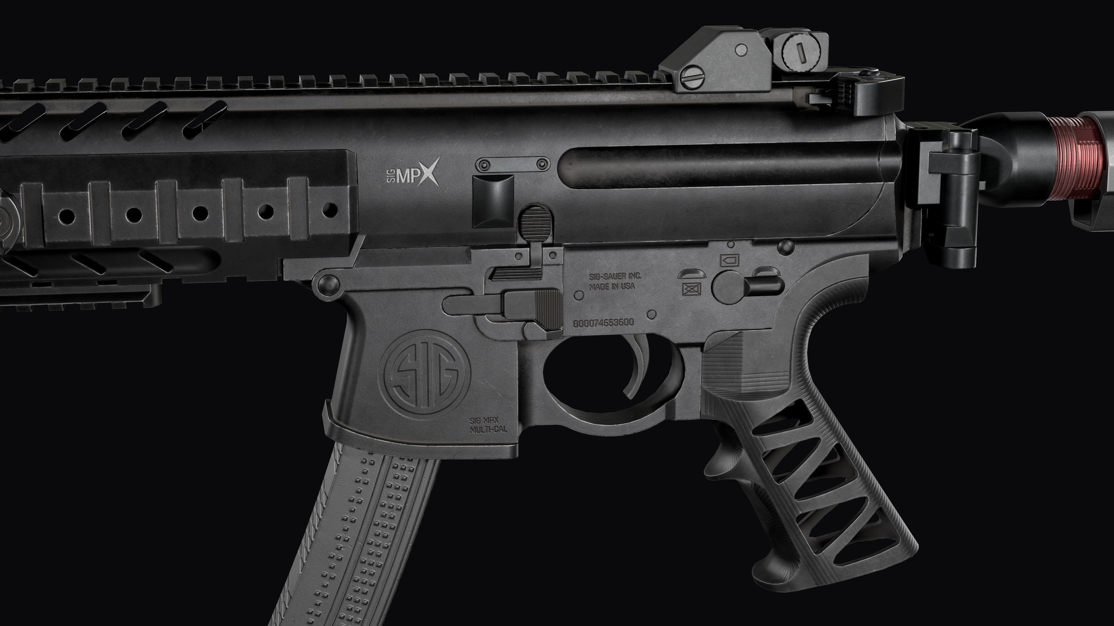 3D model Modular custom SMG Sig Sauer MPX VR / AR / low-poly | CGTrader