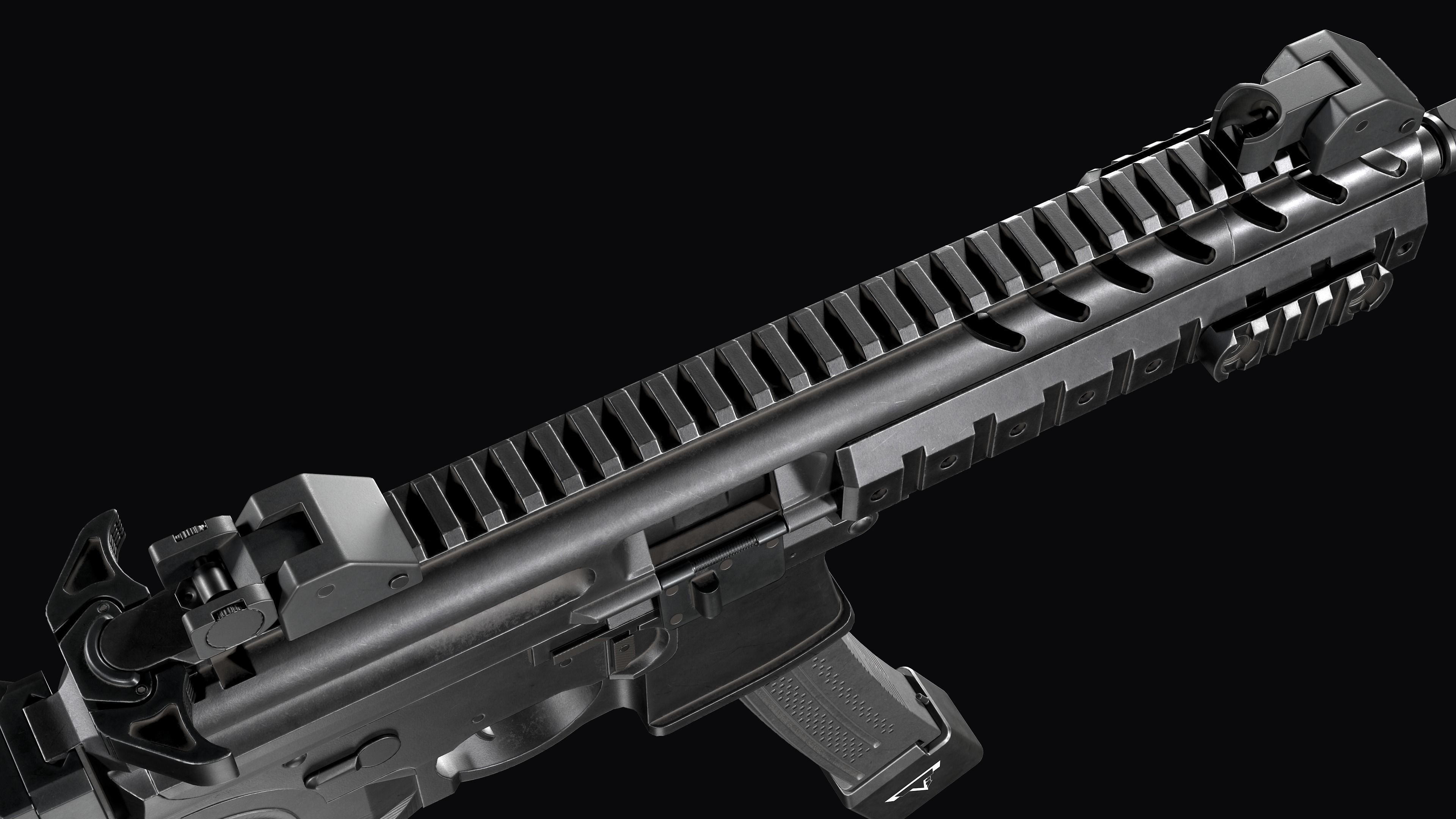 3D model Modular custom SMG Sig Sauer MPX VR / AR / low-poly | CGTrader