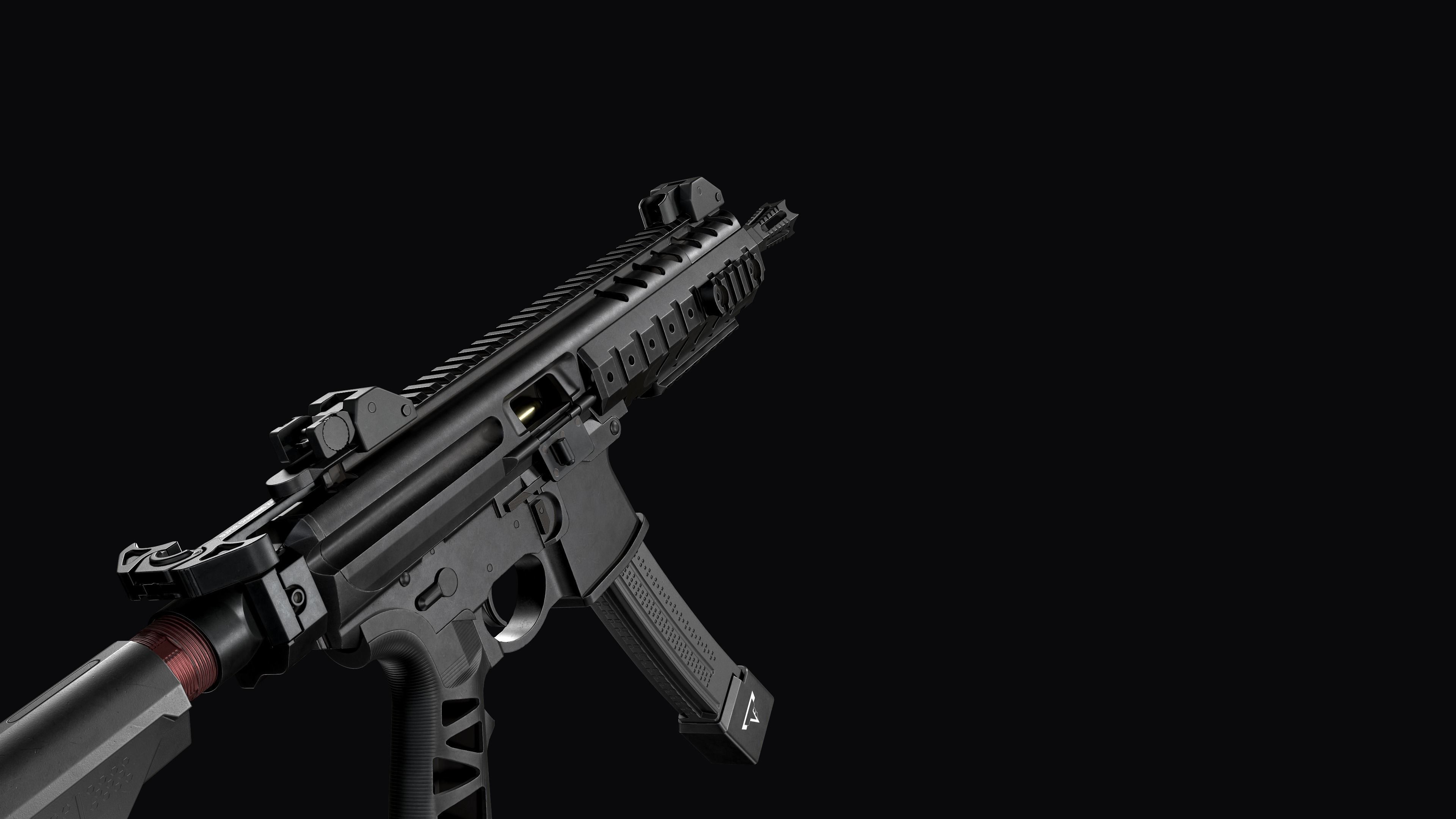 3D model Modular custom SMG Sig Sauer MPX VR / AR / low-poly | CGTrader
