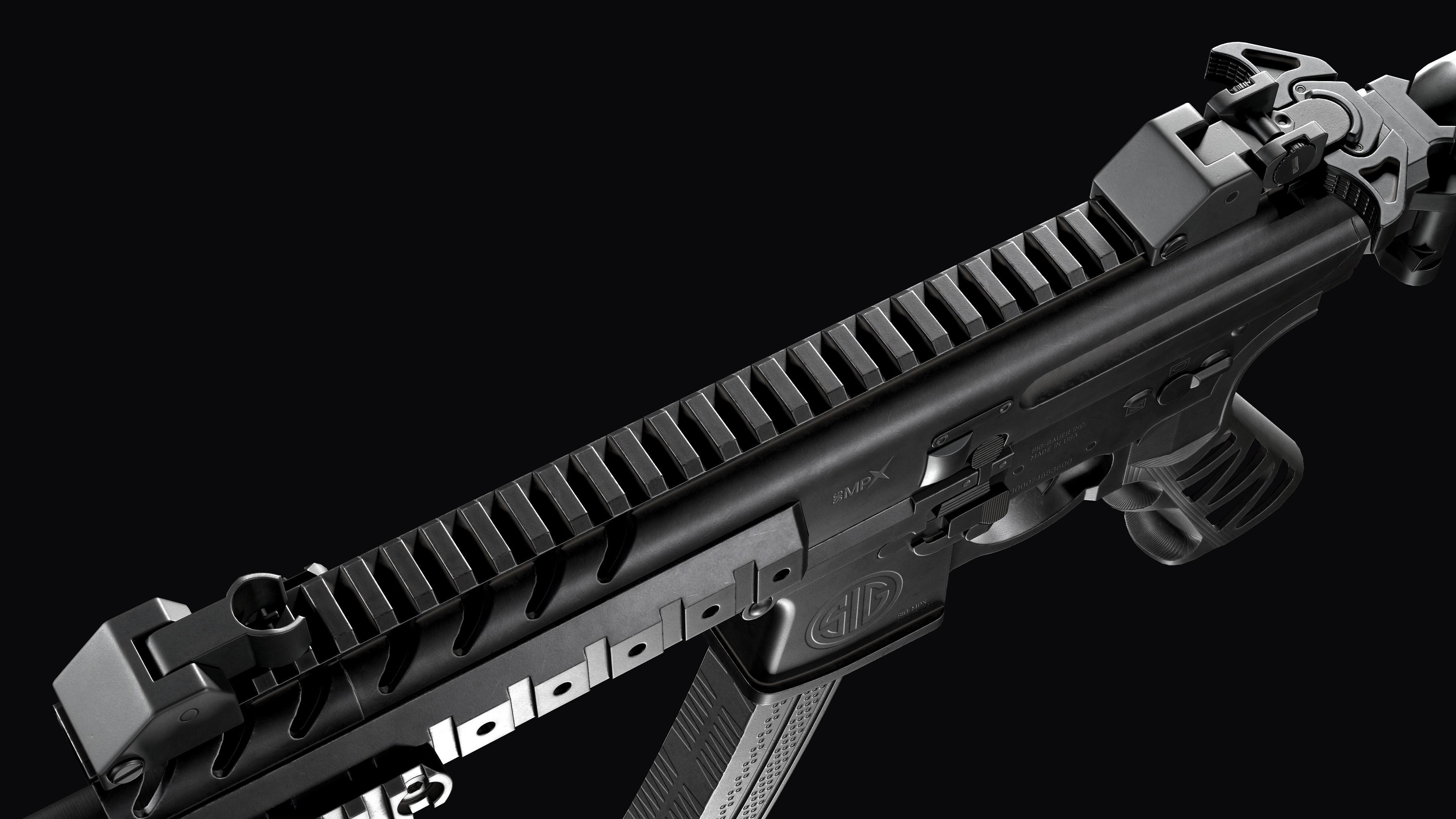 3D model Modular custom SMG Sig Sauer MPX VR / AR / low-poly | CGTrader