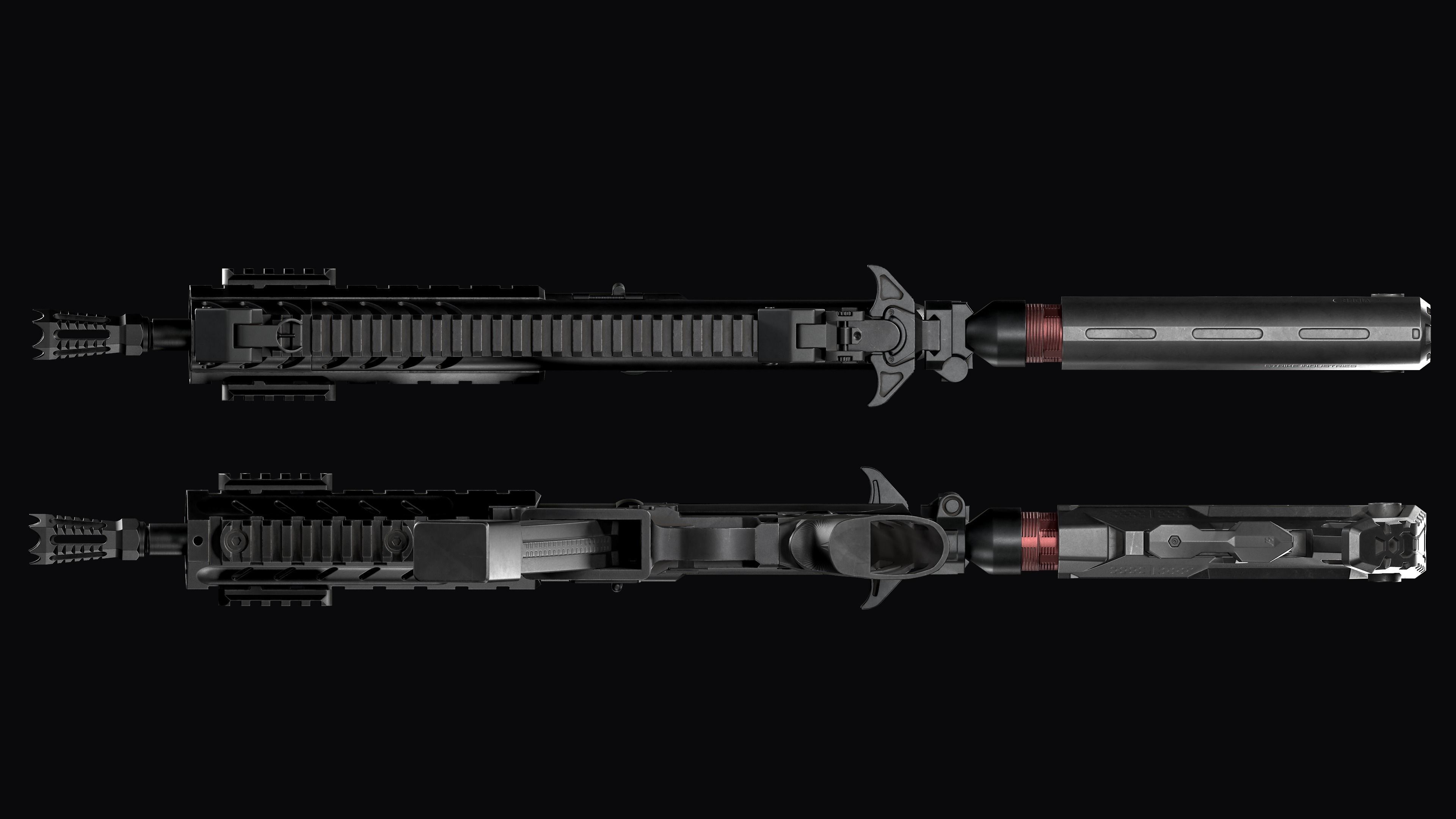 3D model Modular custom SMG Sig Sauer MPX VR / AR / low-poly | CGTrader