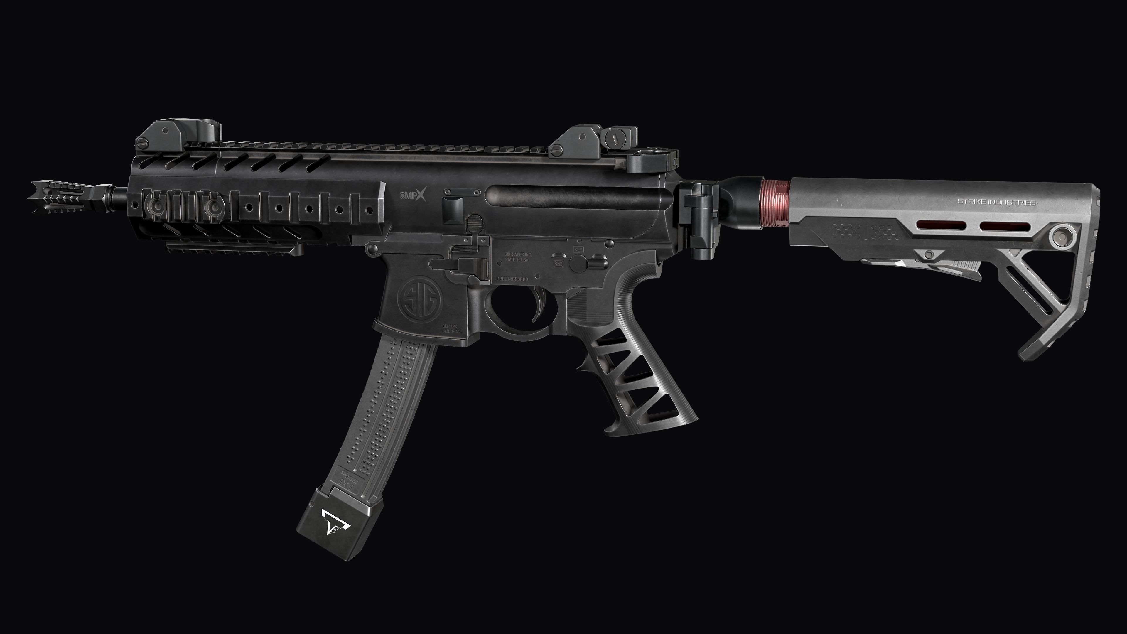 3D model Modular custom SMG Sig Sauer MPX VR / AR / low-poly | CGTrader