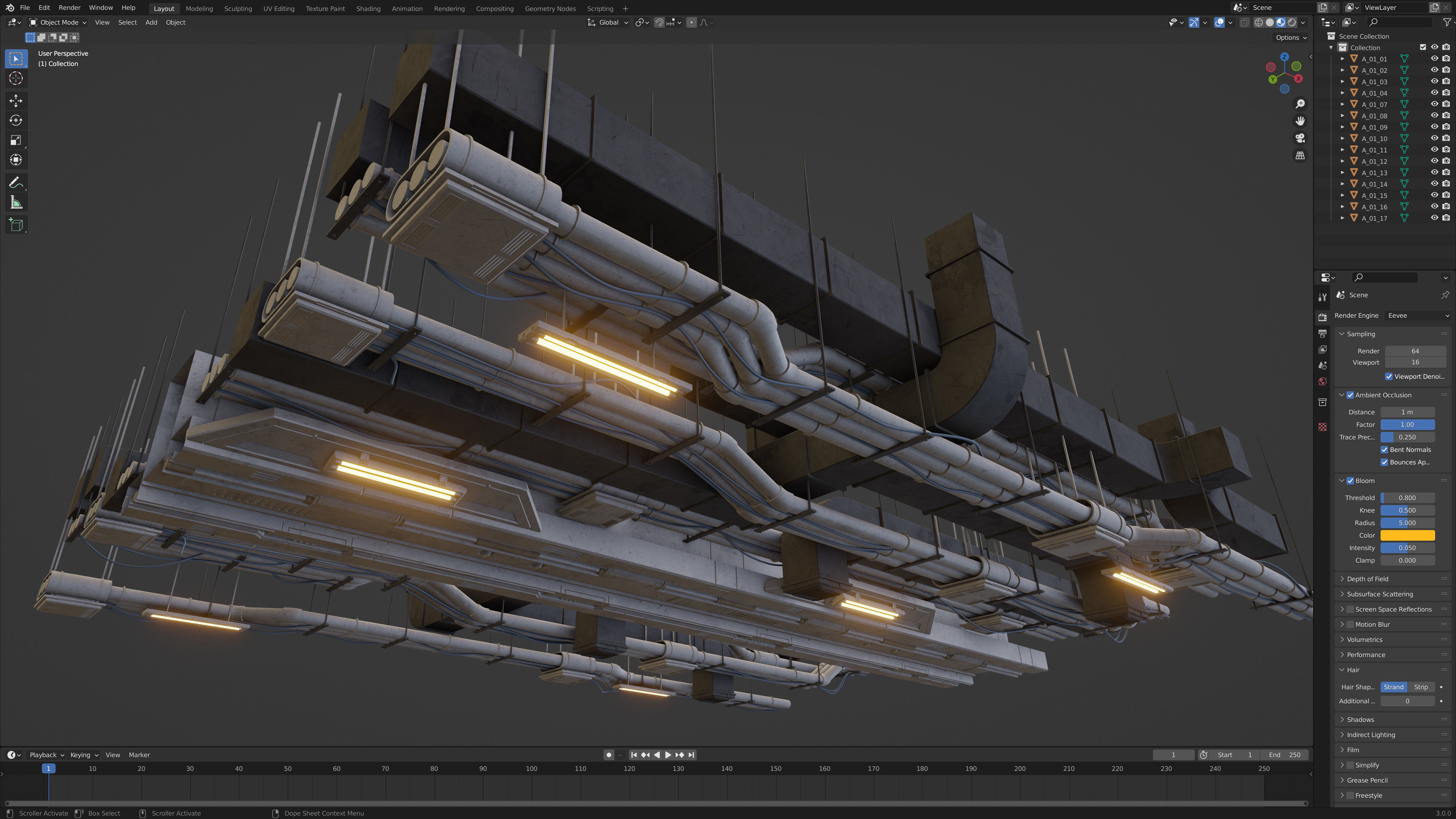 Sci-Fi Kit Free 07 vent pipe free VR / AR / low-poly 3D model | CGTrader