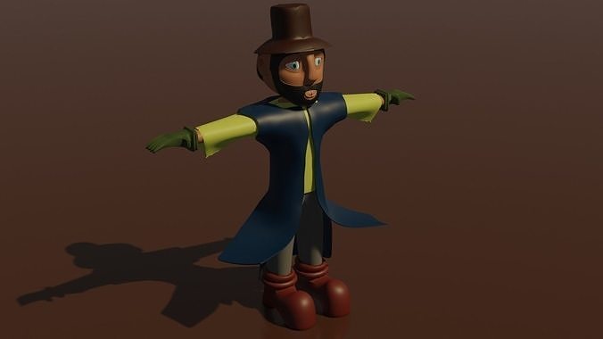 Stylized Citizen low poly free VR / AR / low-poly 3D model | CGTrader