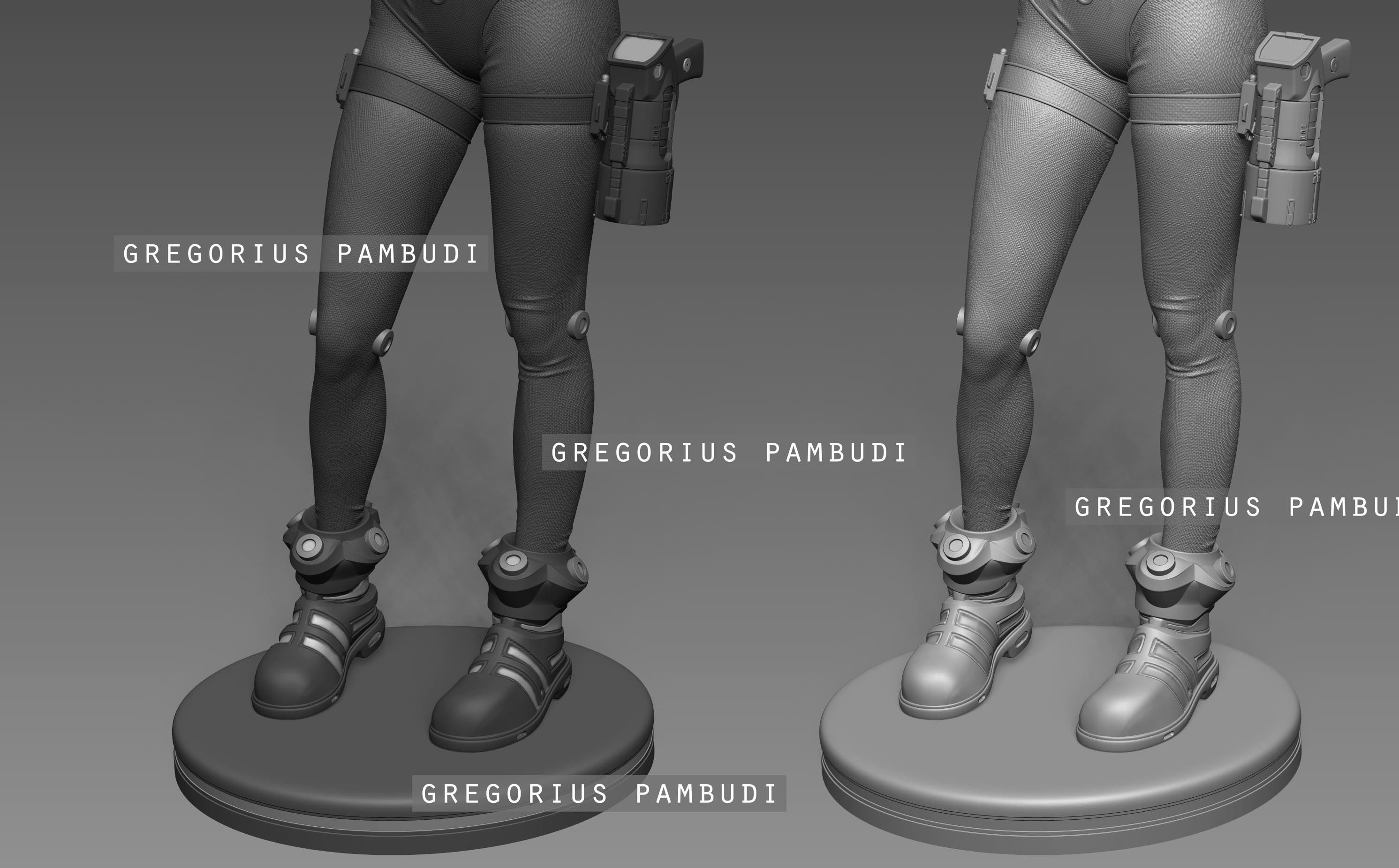 Gantz Kei Kishimoto Fan Art Statue 3d Printable 3D model 3D printable ...