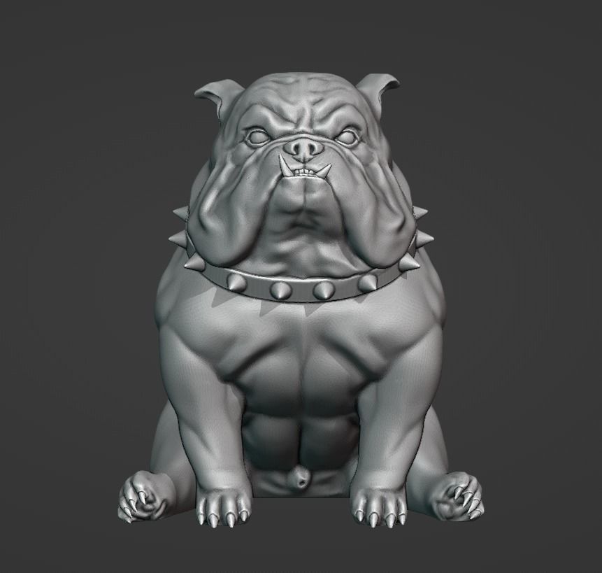Bulldog 3D model 3D printable | CGTrader