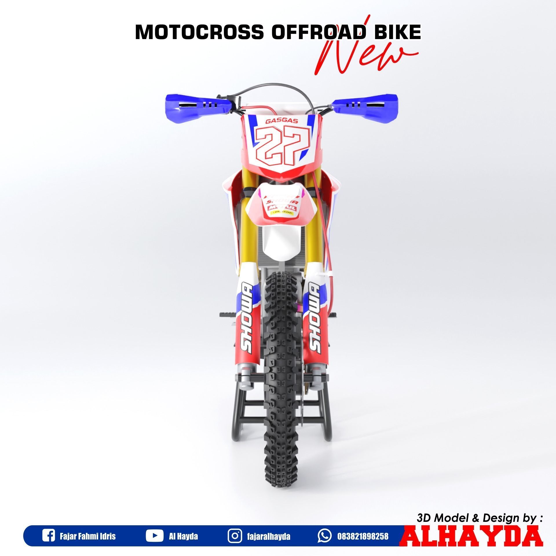 3D model Motocross Offroad Bike VR / AR / low-poly | CGTrader