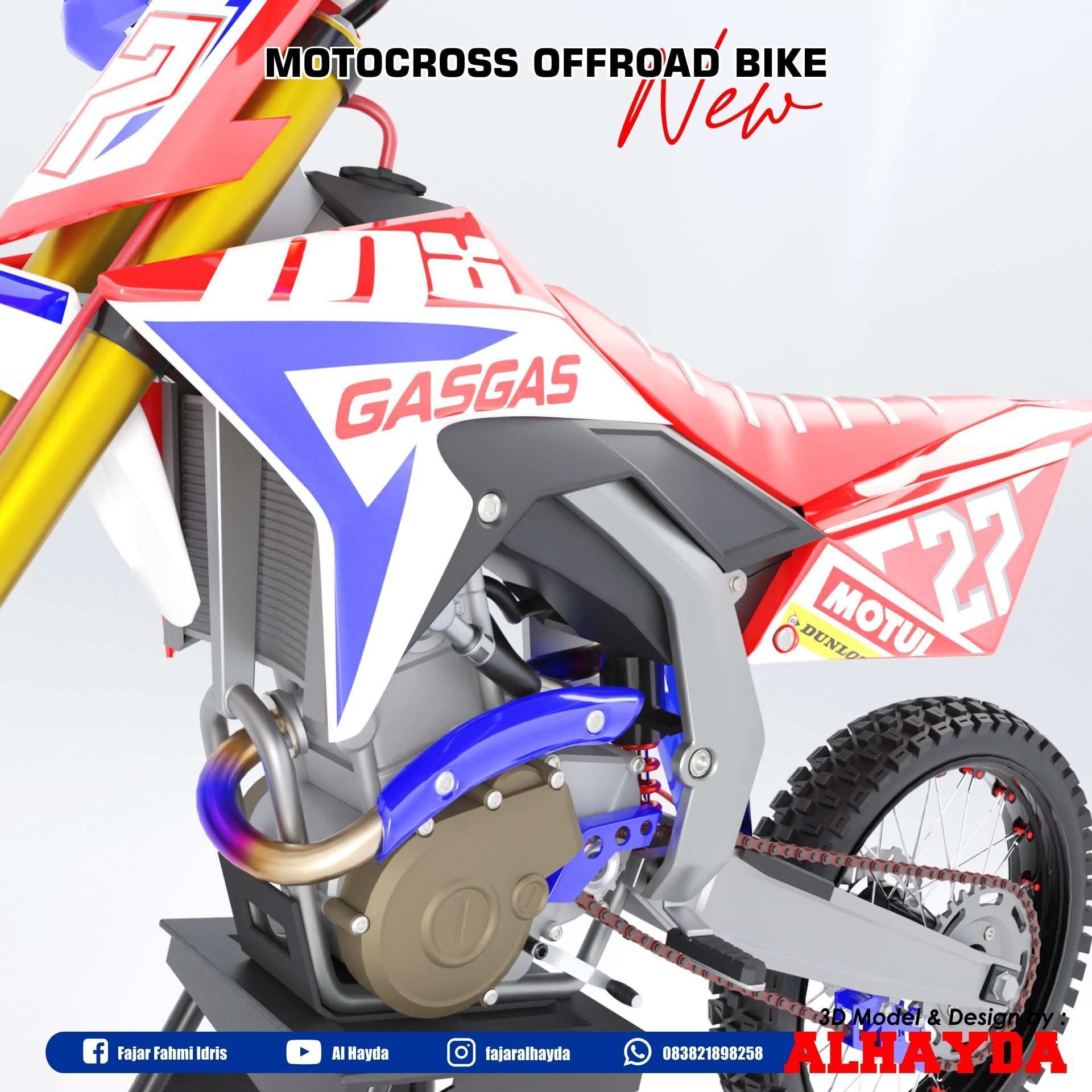 3D model Motocross Offroad Bike VR / AR / low-poly | CGTrader