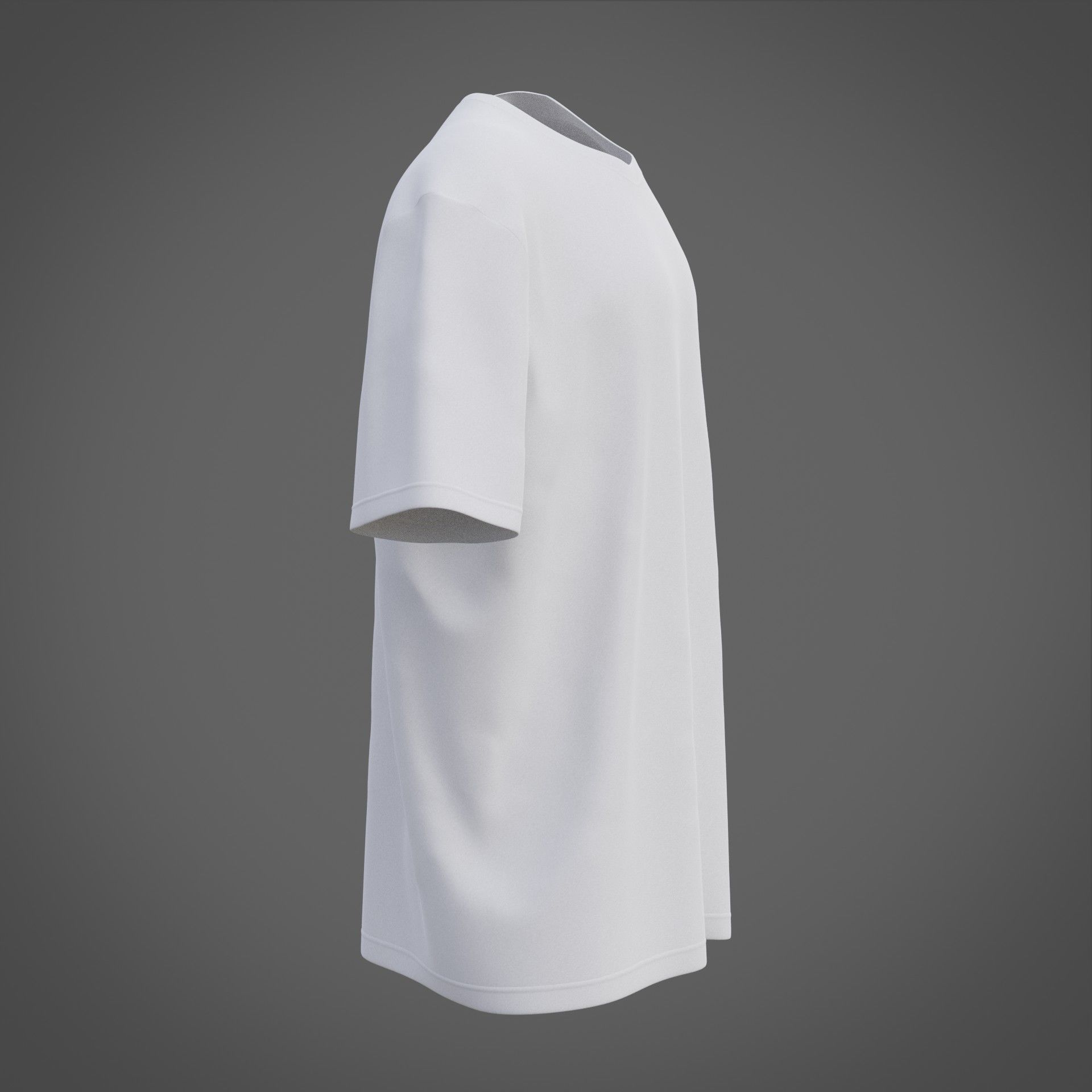 3D Male T-shirt - white and black textures 3D model | CGTrader
