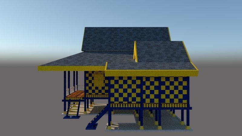 RUMAH TRADISIONAL MELAYU PERLIS DARUL SUNNAH free 3D model 3D printable ...