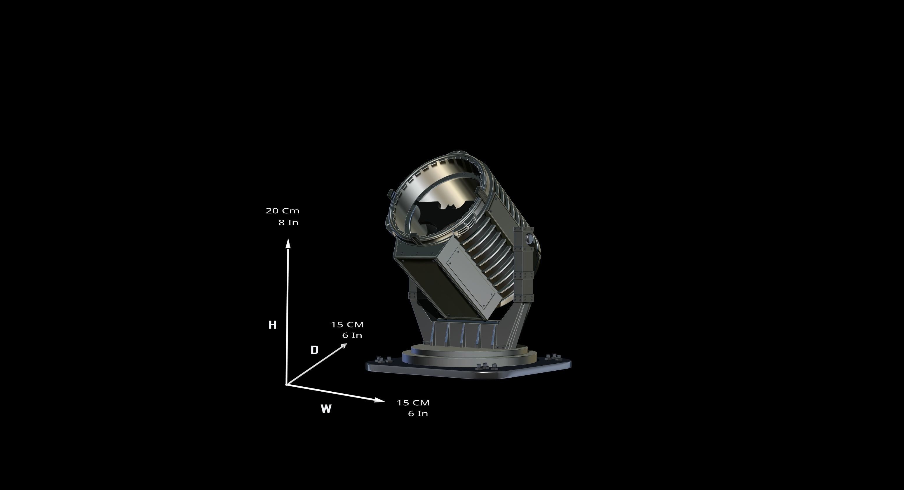Batman Signal Searchlight Lamp 3D model File STL-OBJ 3D model 3D ...