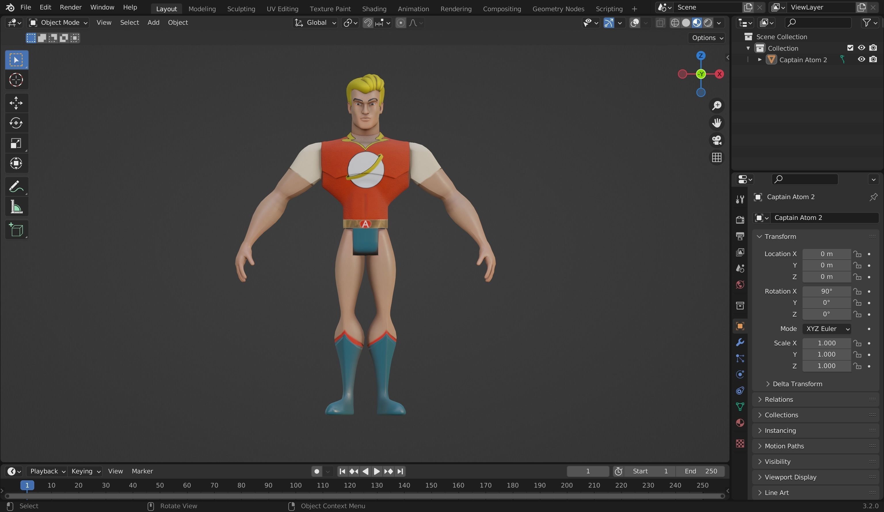 Atomic Ascendance Captain Atom Hash 85 1967 3D Model V1 and V2 3D model ...