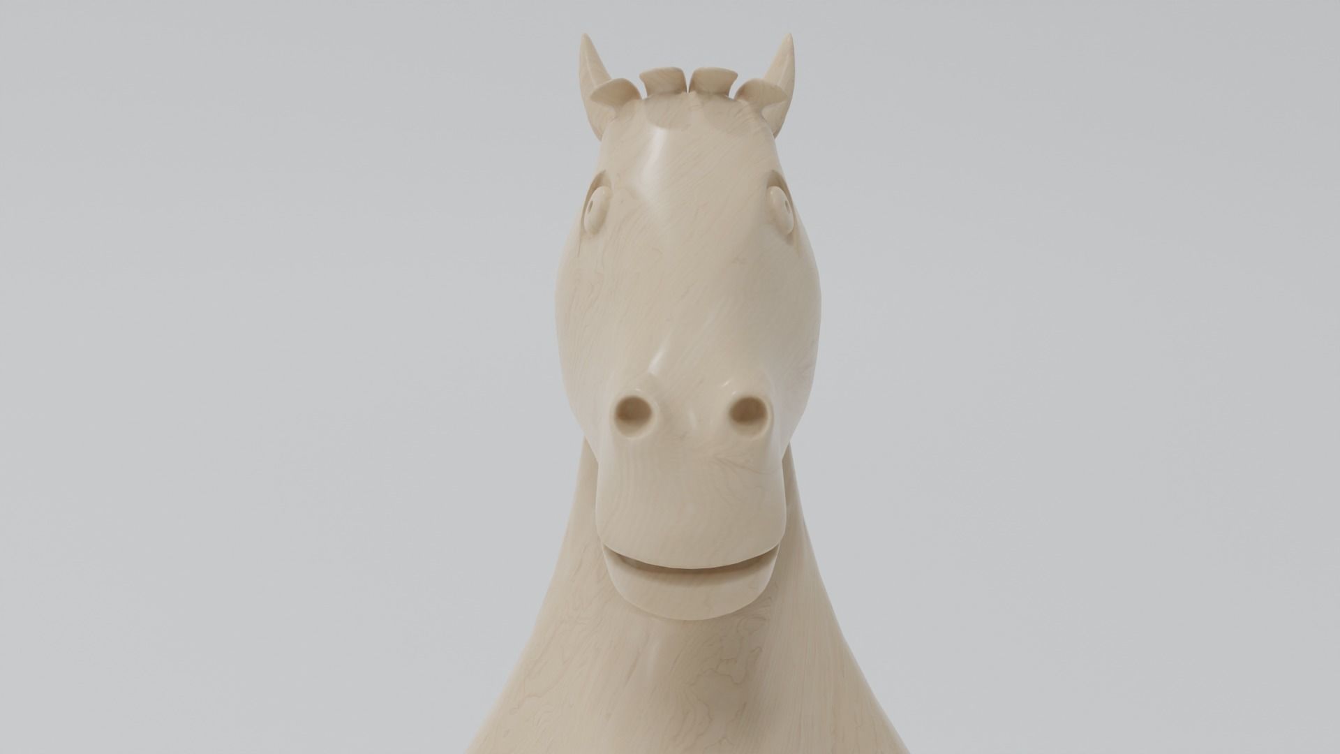 Knight Wooden Chess Pieces 3D model | CGTrader