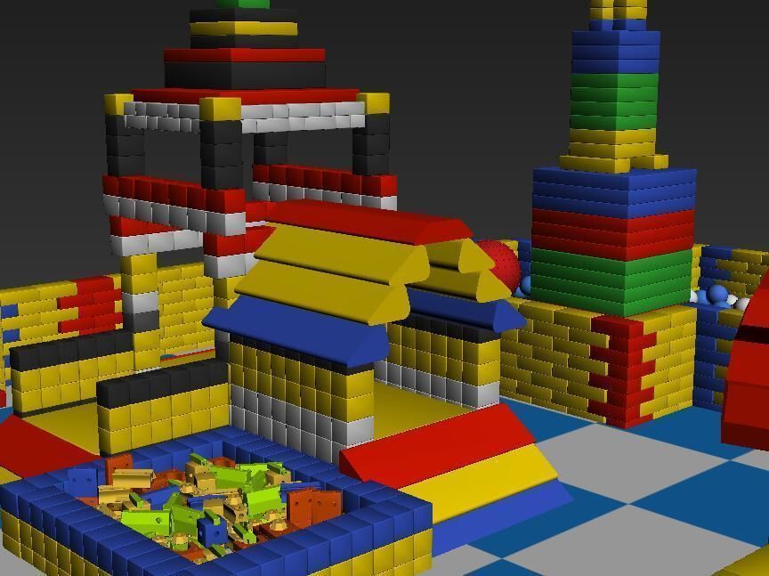 building block playground 3D model | CGTrader