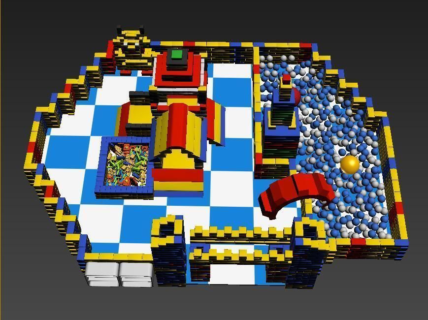 building block playground 3D model | CGTrader