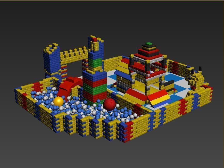 building block playground 3D model | CGTrader