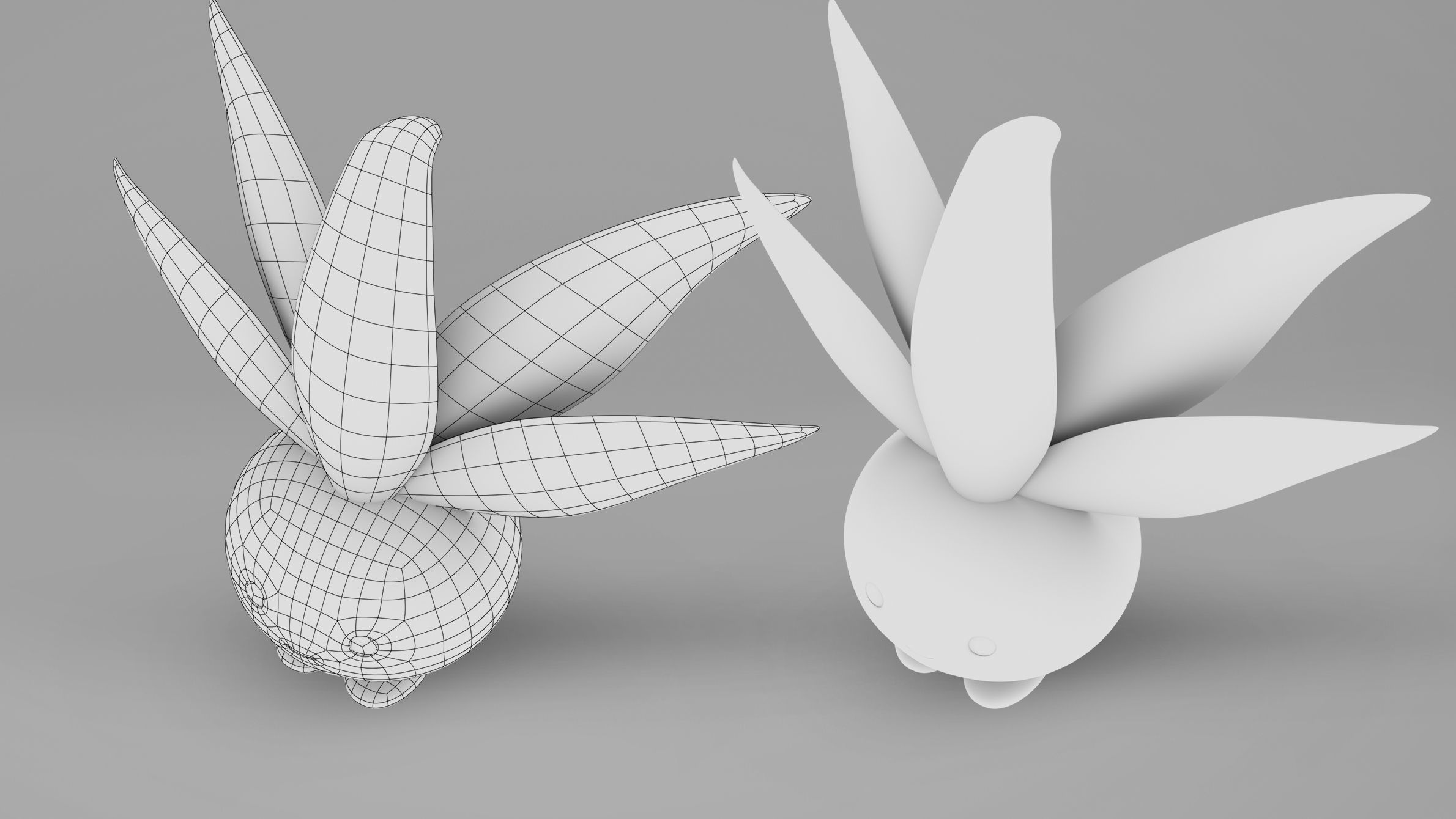 3D model Pokemon Oddish EVOLUTIONS VR / AR / low-poly | CGTrader