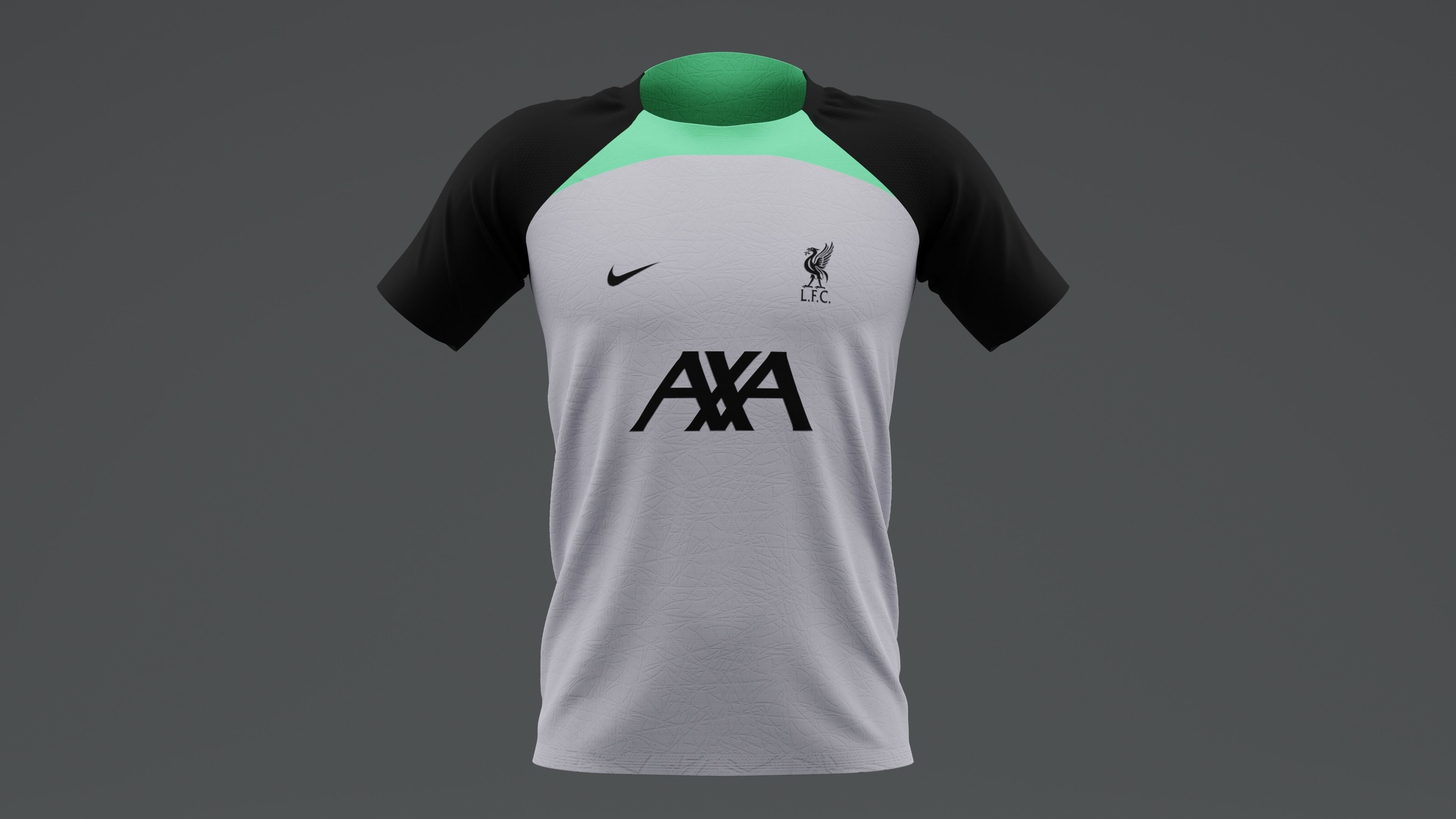 Liverpool 2023 2024 Training Jersey 3D model | CGTrader