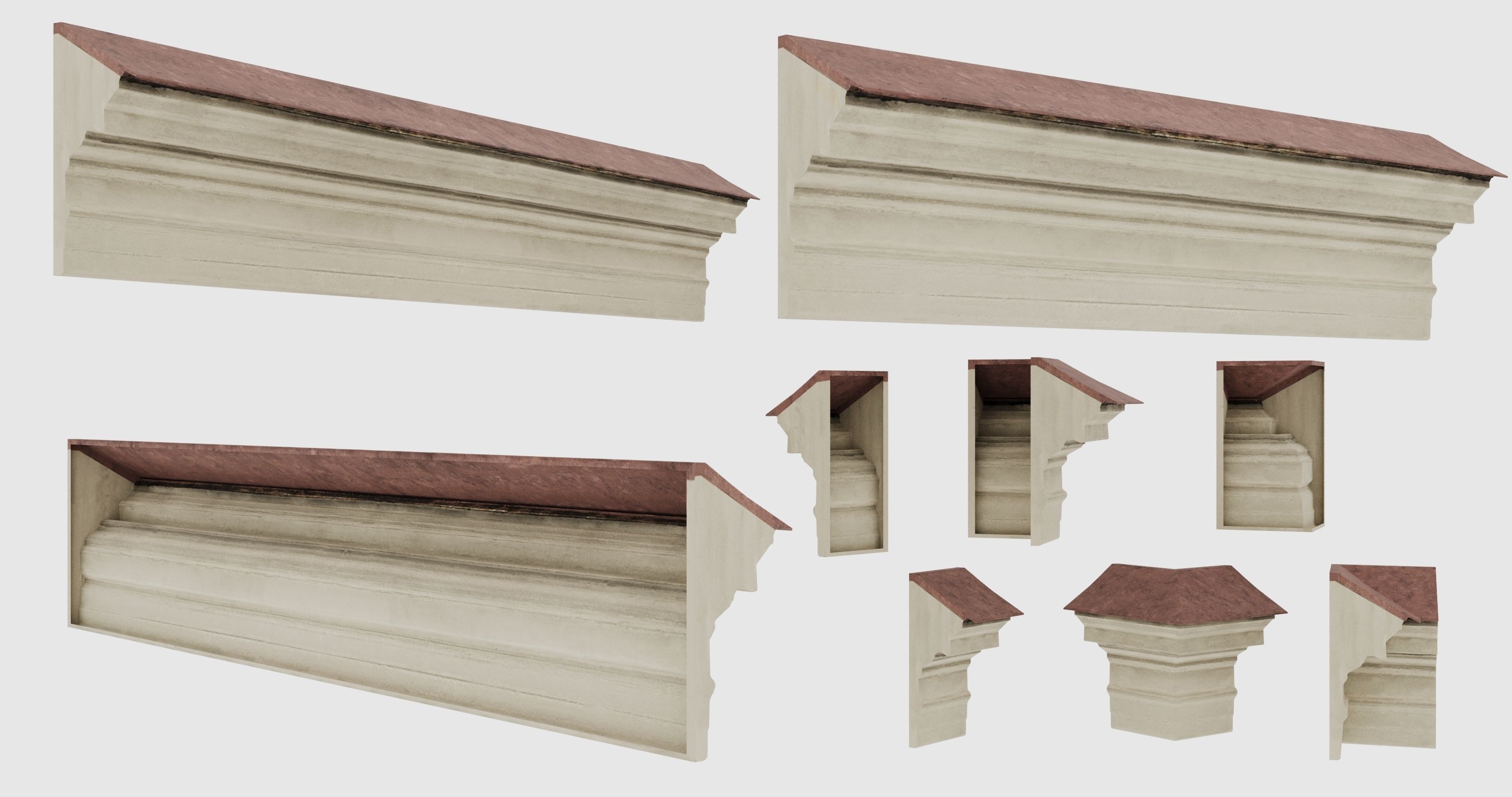 3D model Modular building collection VR / AR / low-poly | CGTrader