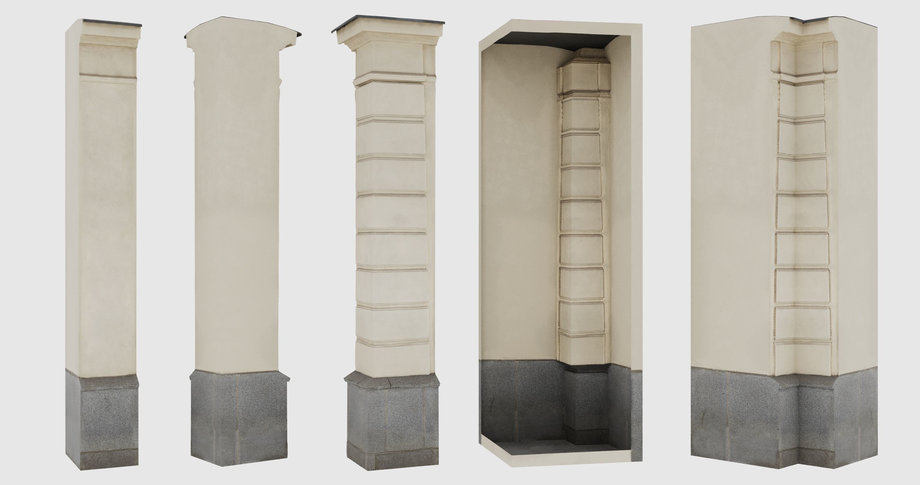 3D model Modular building collection VR / AR / low-poly | CGTrader