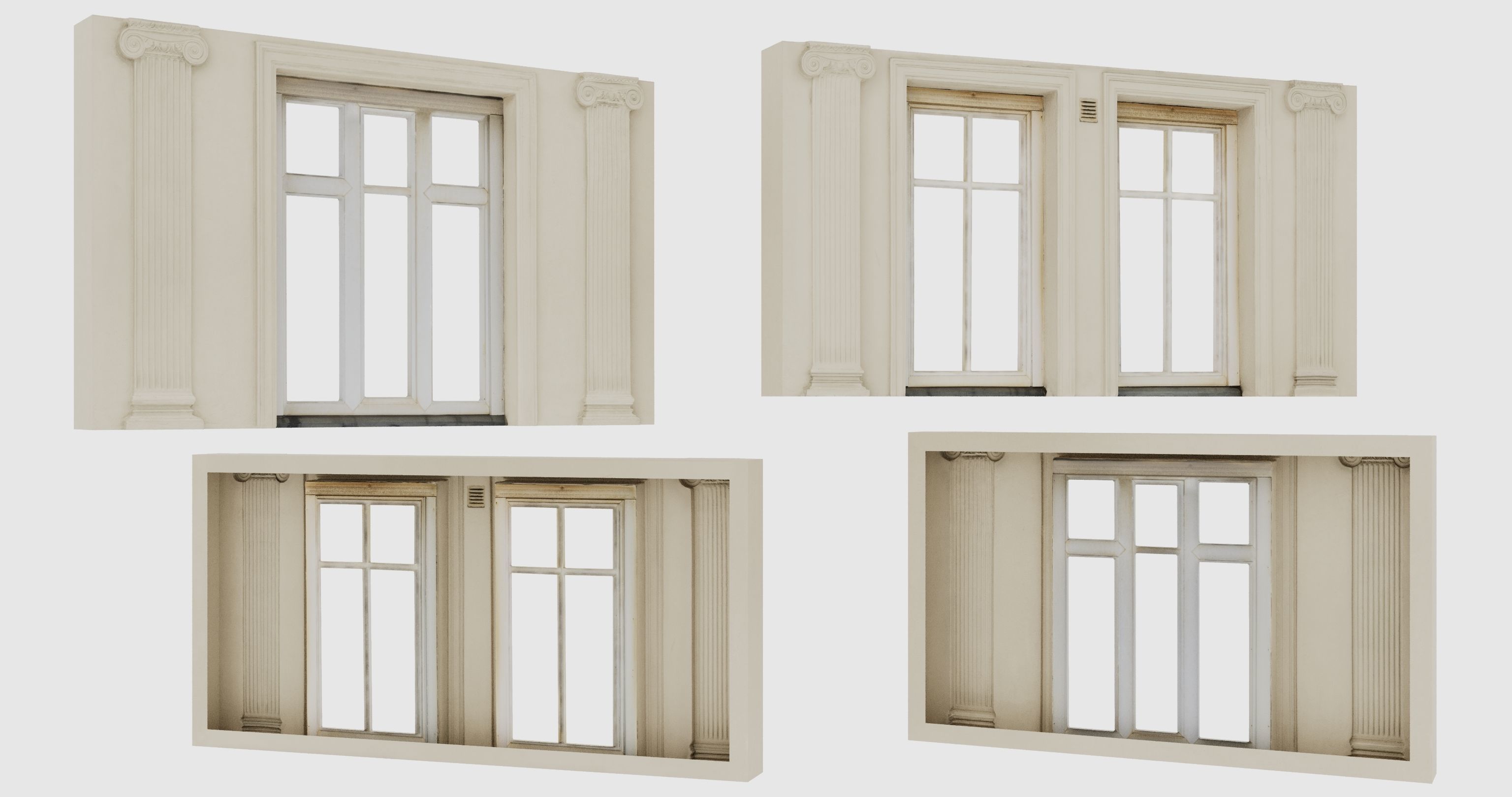 3D model Modular building collection VR / AR / low-poly | CGTrader